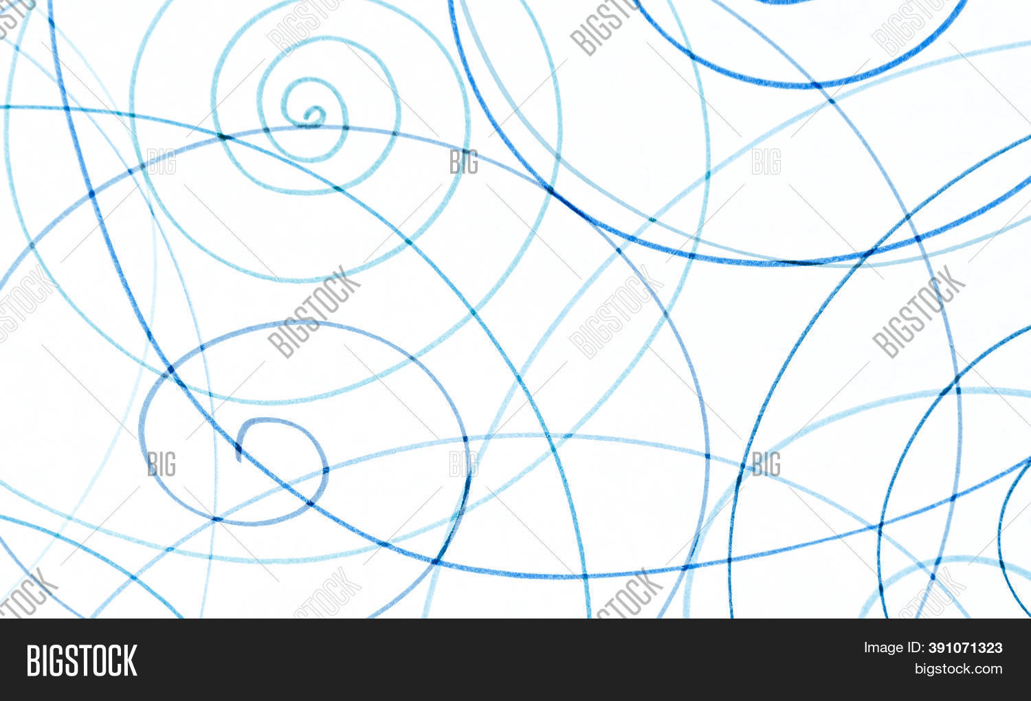 Blue Abstract Scribble Image & Photo (Free Trial) | Bigstock