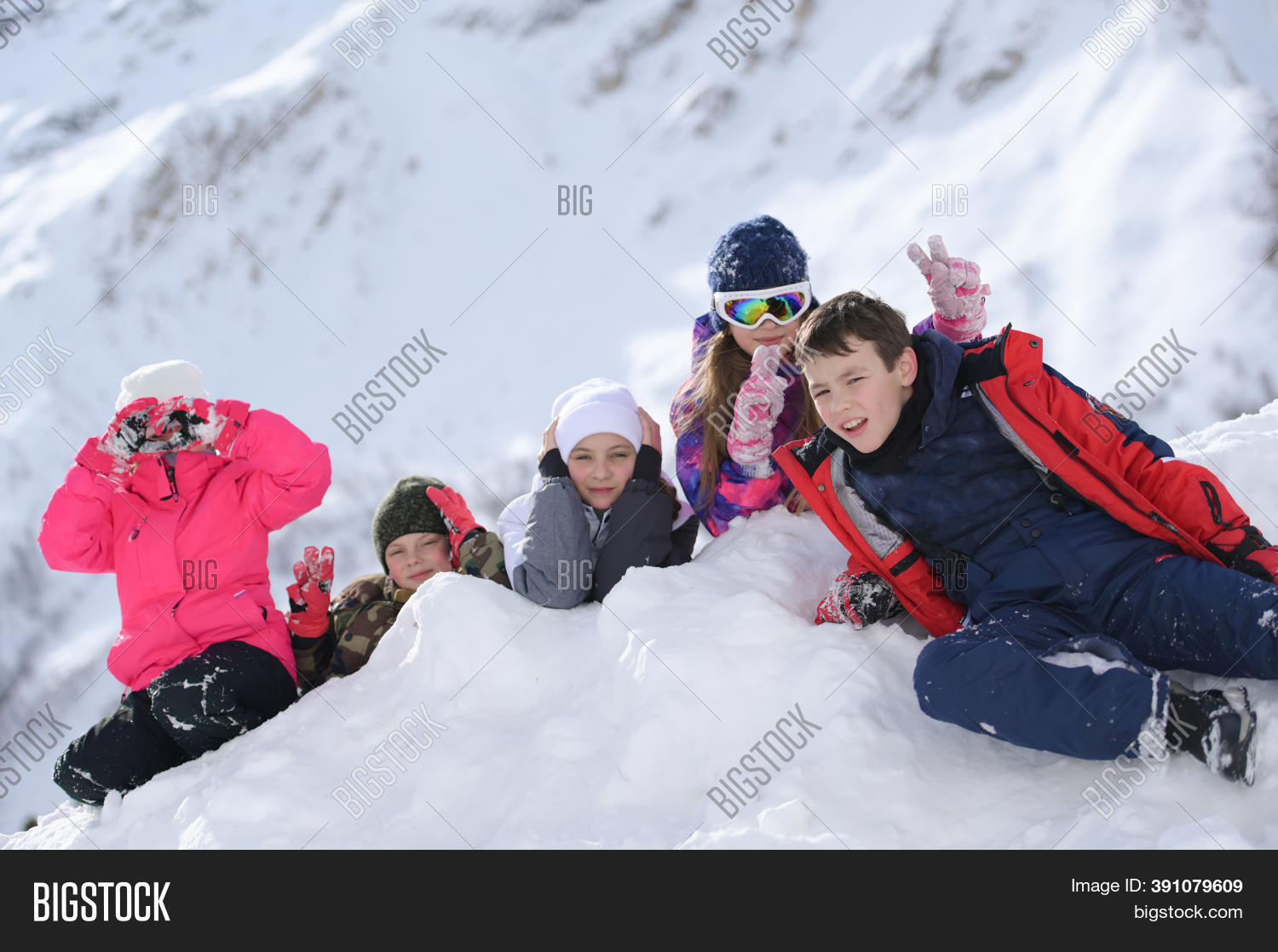 Group Five Little Kids Image & Photo (Free Trial) | Bigstock