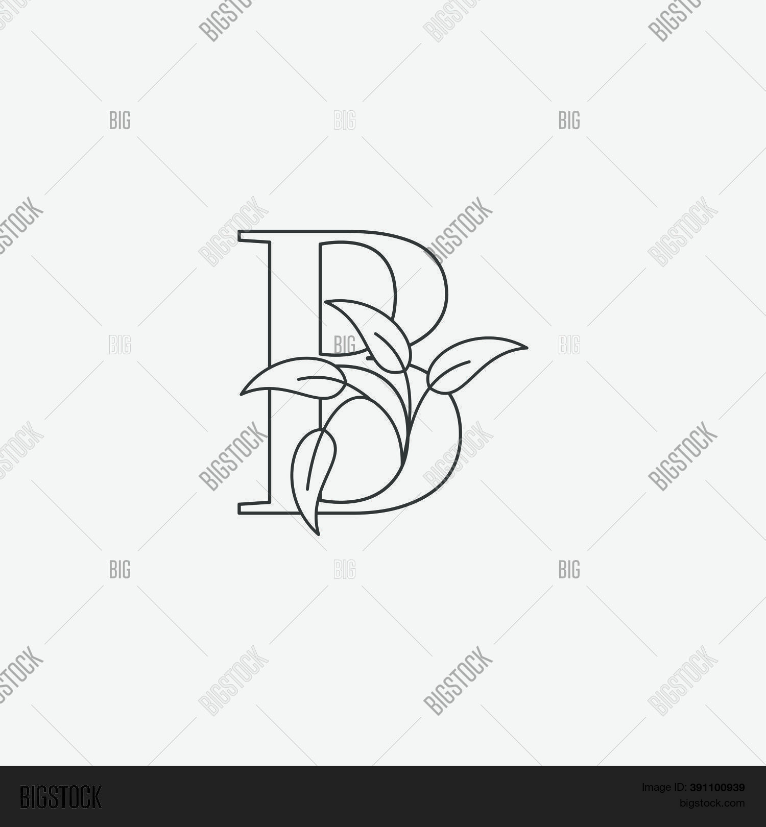 Outline Letter B Vector & Photo (Free Trial) | Bigstock