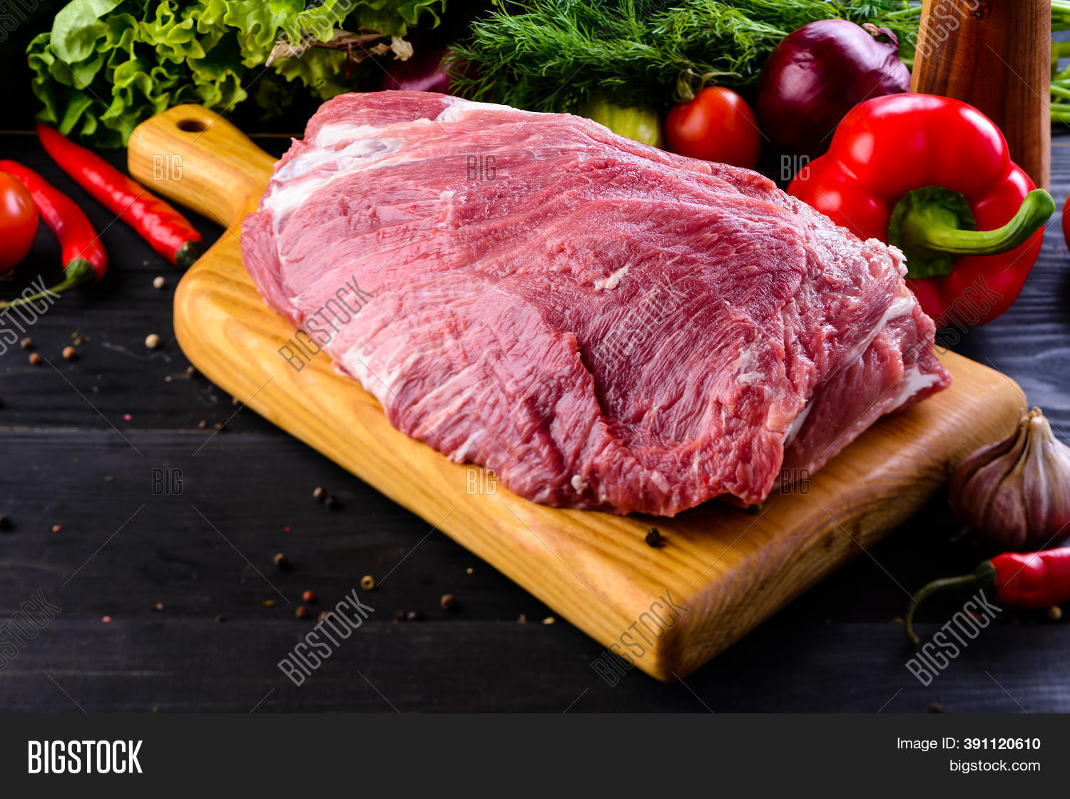 Fresh Raw Pork On Image & Photo (Free Trial) | Bigstock