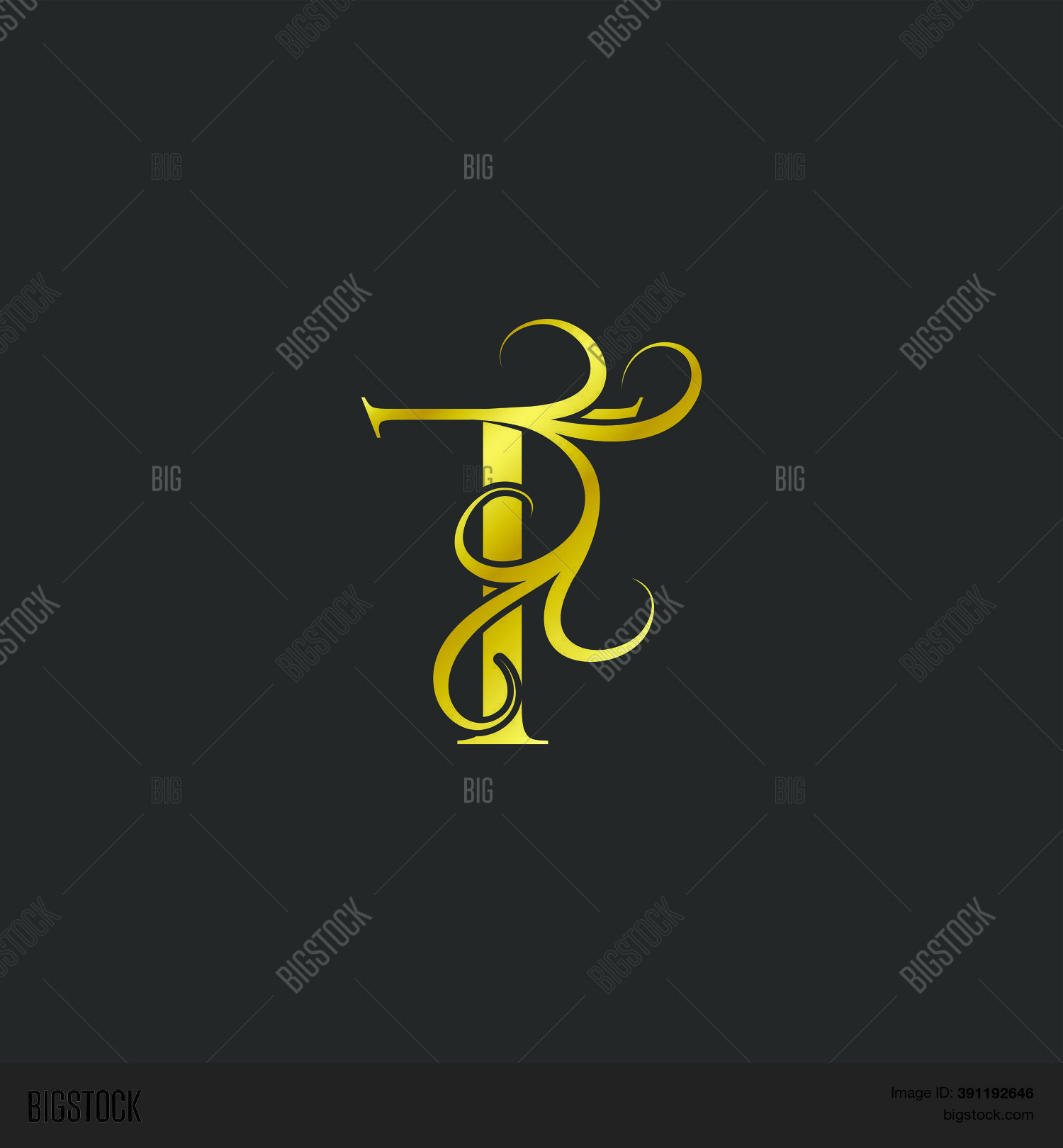Golden T Letter Vector & Photo (Free Trial) | Bigstock