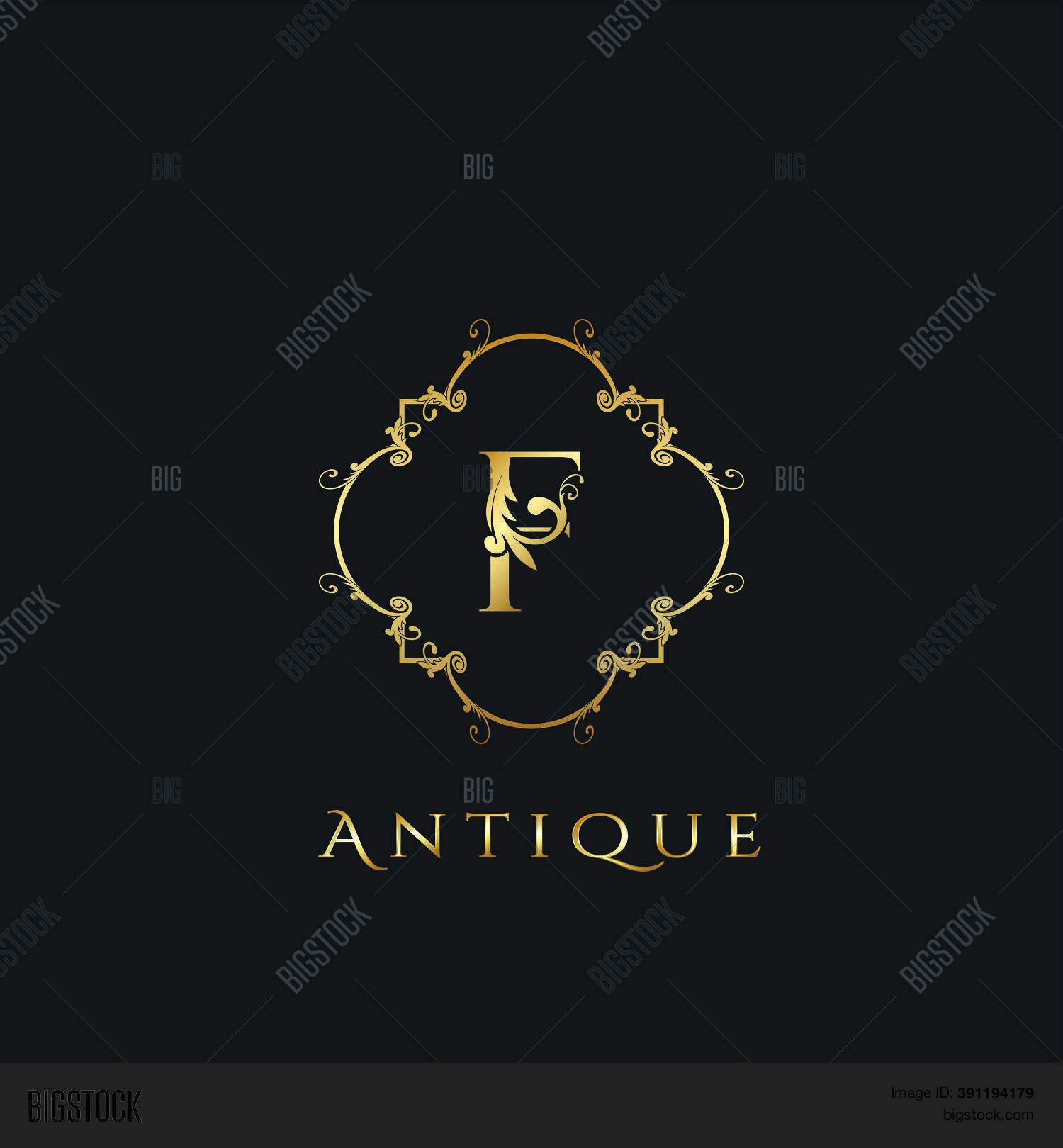 Luxury Letter F Logo Vector & Photo (Free Trial) | Bigstock