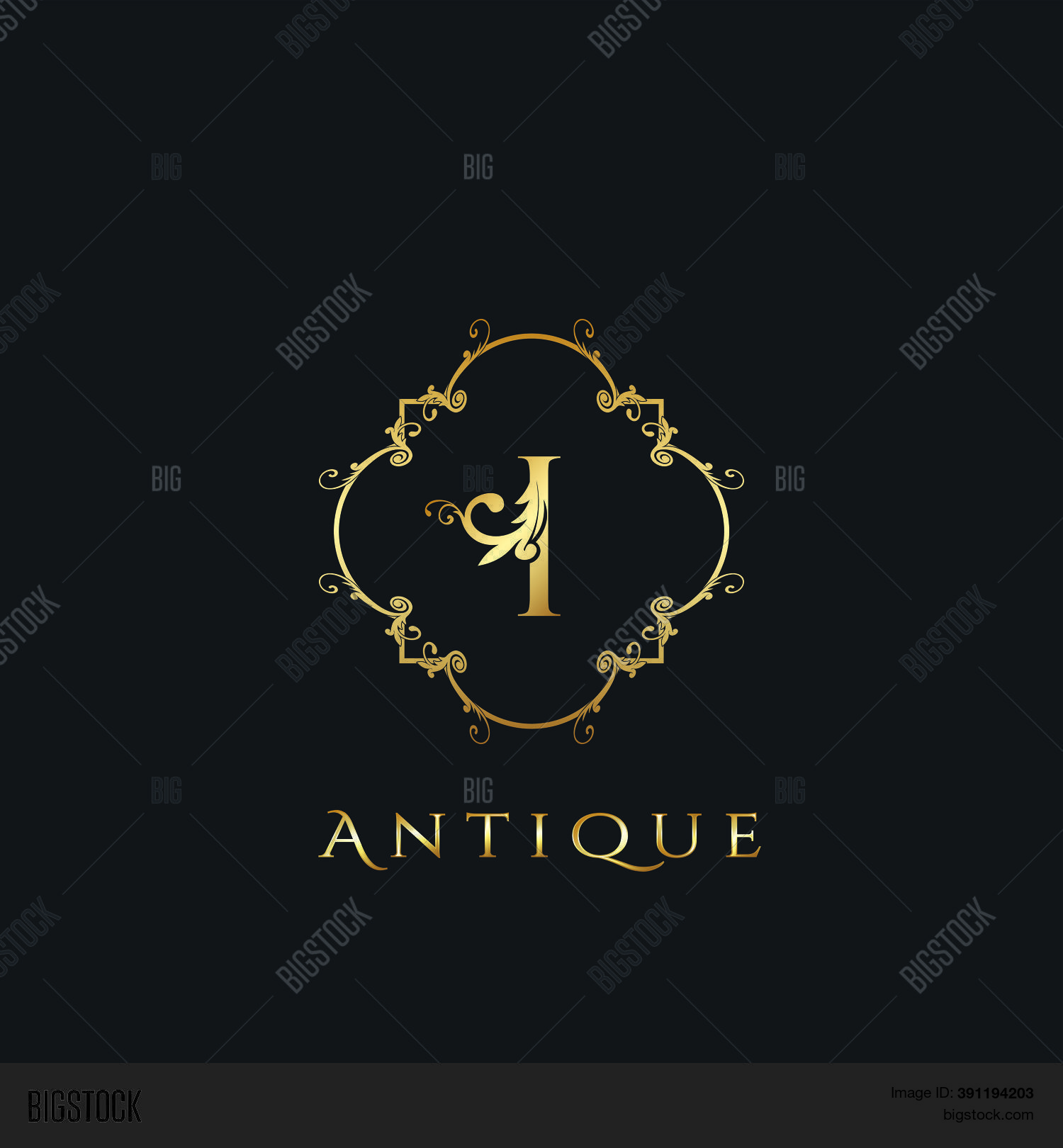 Luxury Letter Logo. Vector & Photo (Free Trial) | Bigstock
