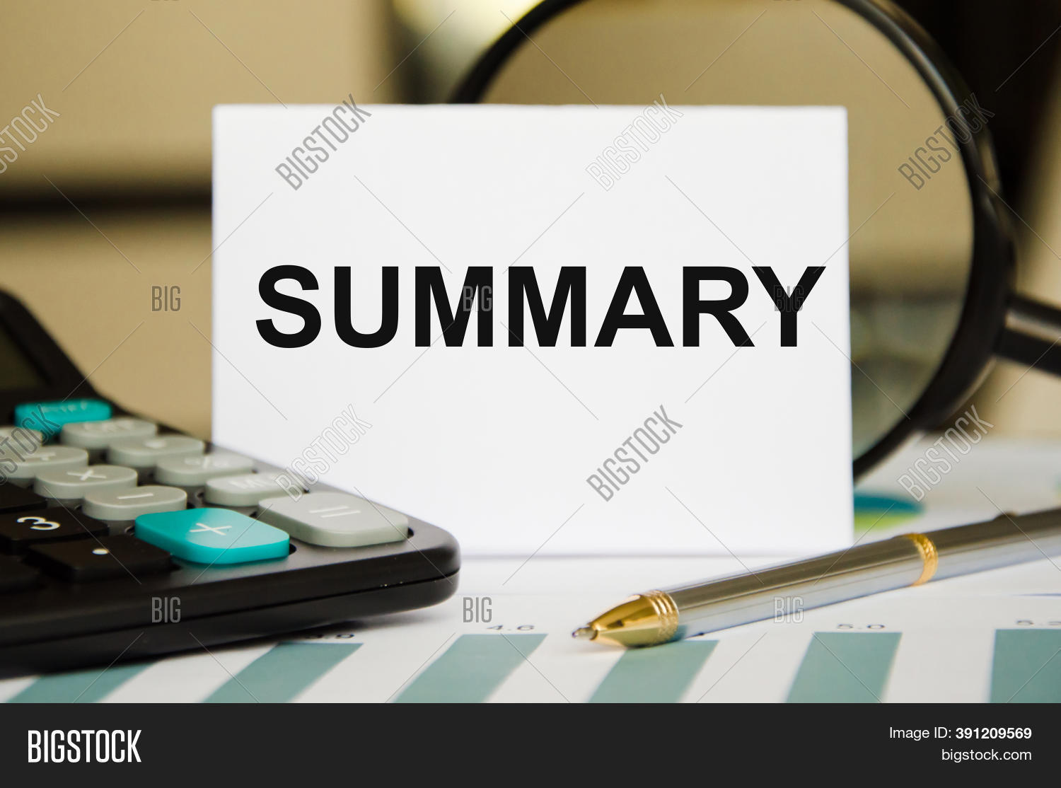 Summary Word Written Image & Photo (Free Trial) | Bigstock