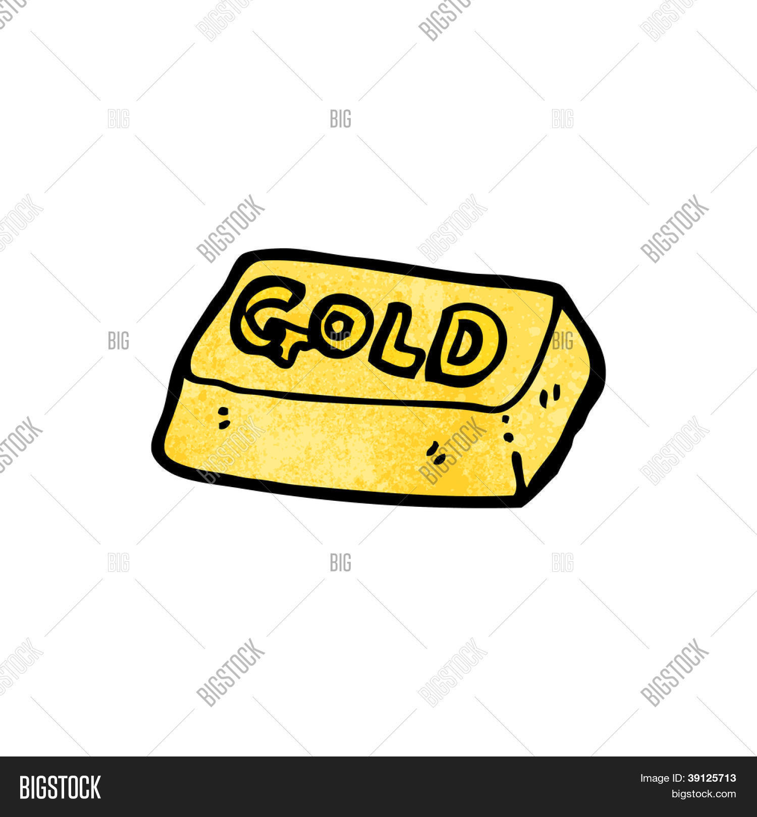 Bar Gold Cartoon Vector & Photo (Free Trial) | Bigstock