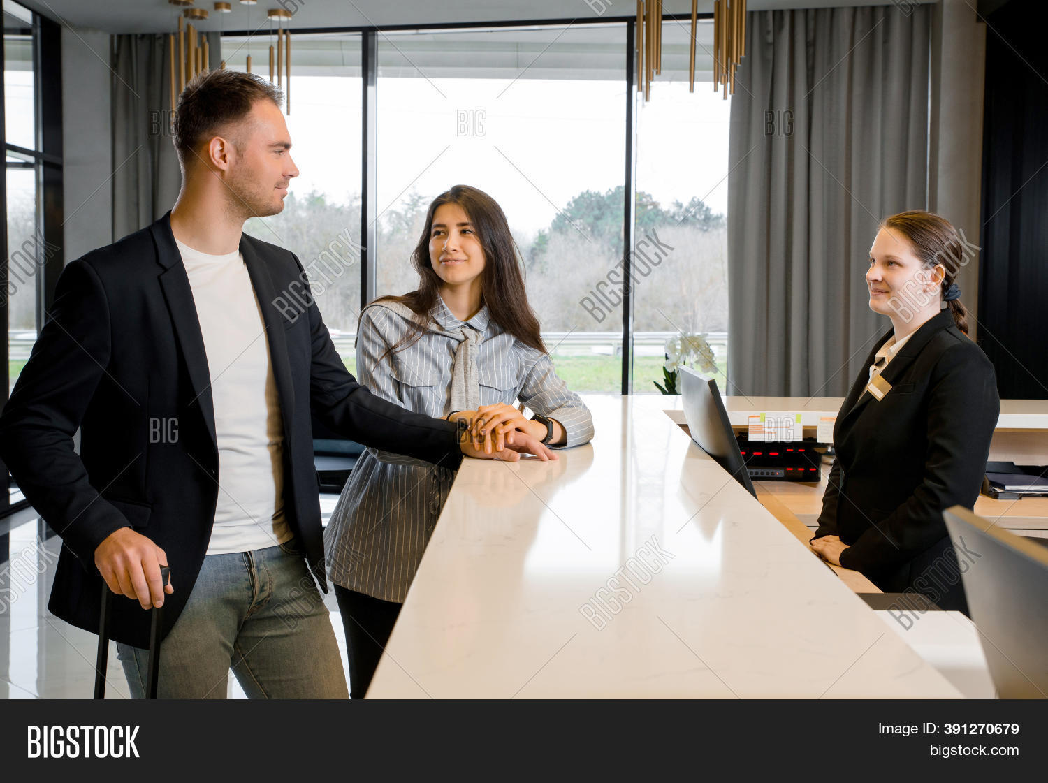 Couple Receptionist Image & Photo (Free Trial) | Bigstock
