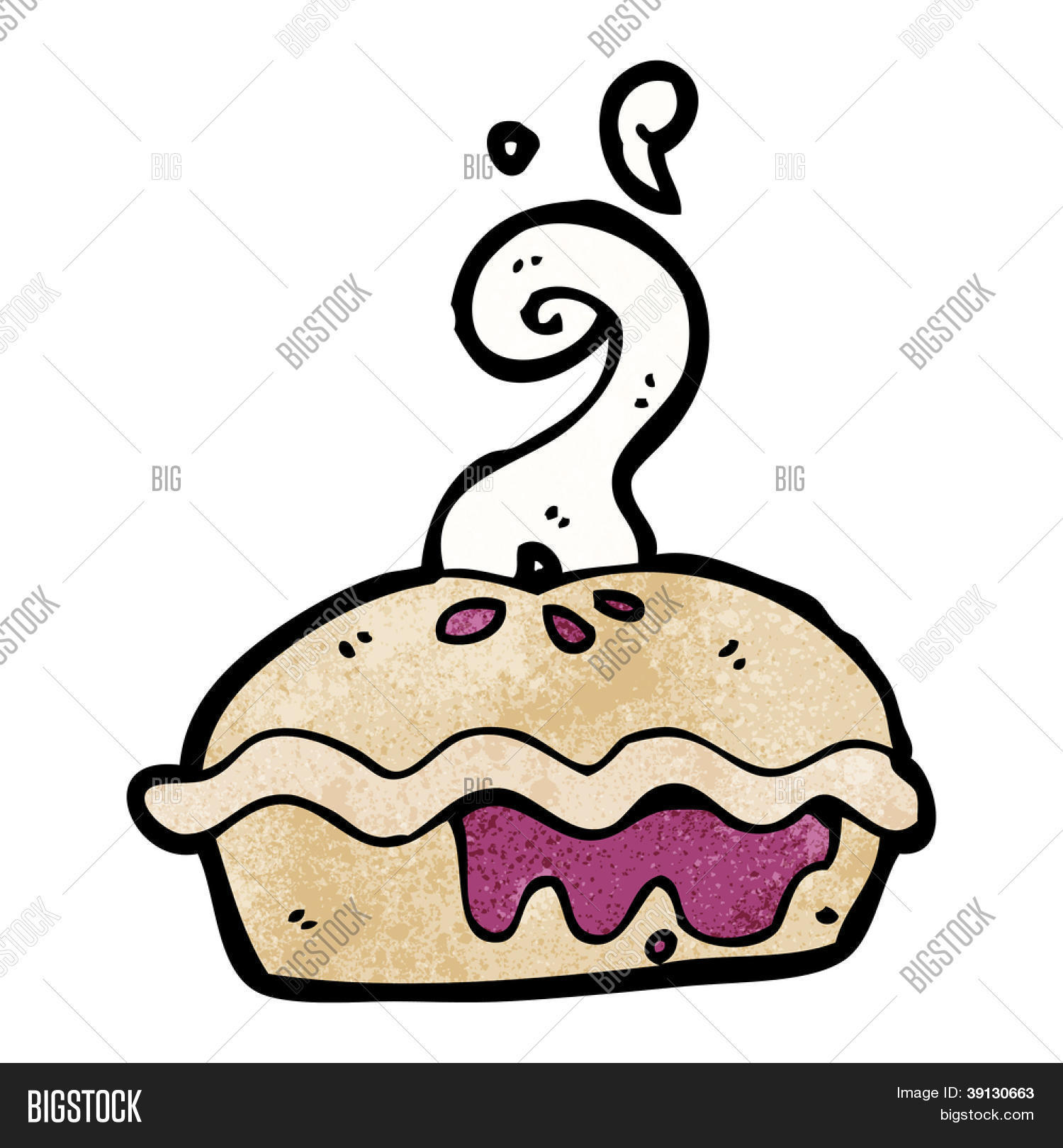 Cartoon Cherry Pie Vector & Photo (Free Trial) | Bigstock