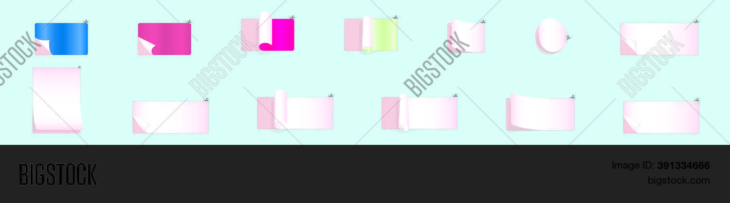 Set Flip Labels Vector & Photo (Free Trial) | Bigstock