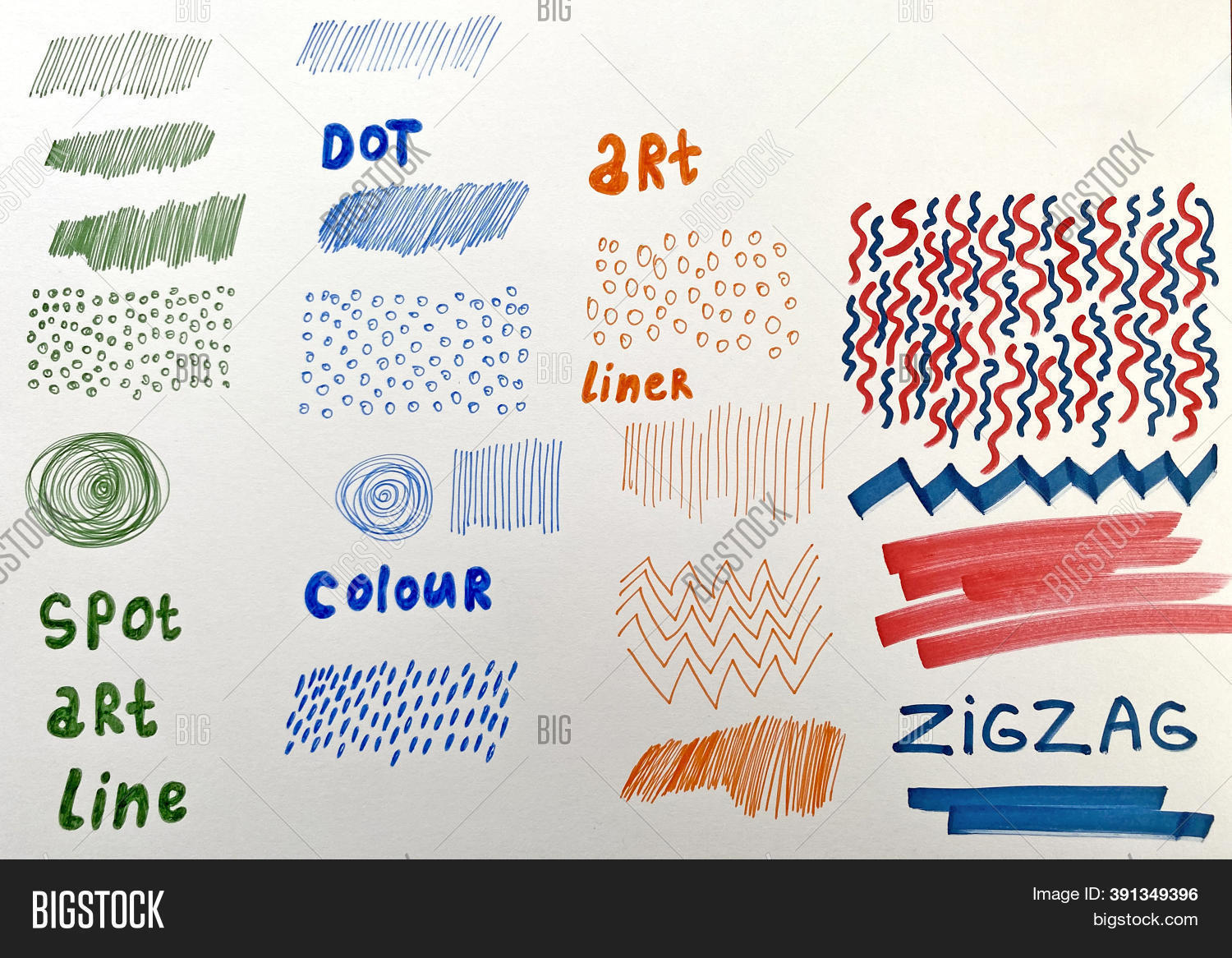 Set Hand Drawn Strokes Image & Photo (Free Trial) | Bigstock