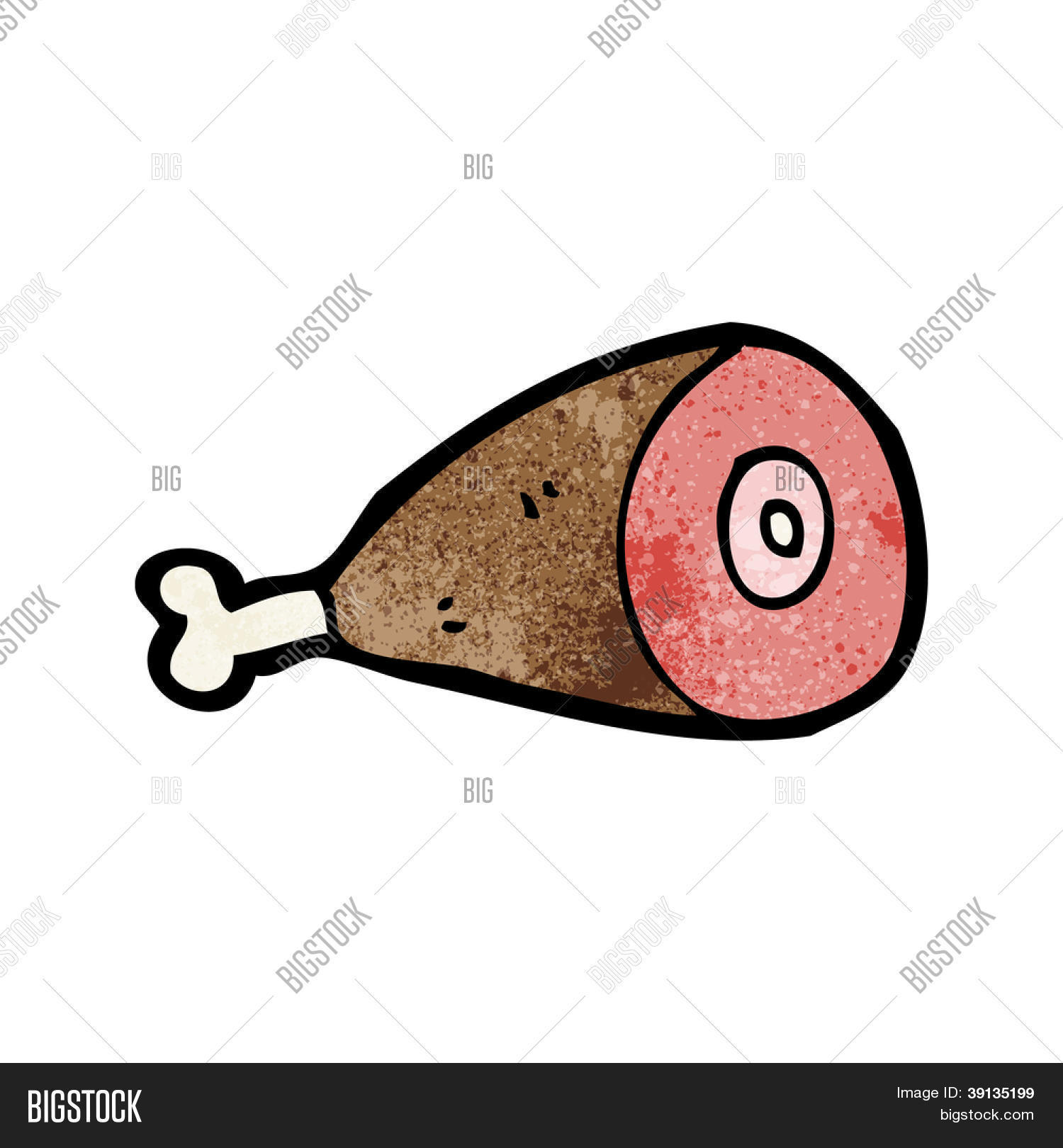 Cartoon Ham Vector & Photo (Free Trial) | Bigstock