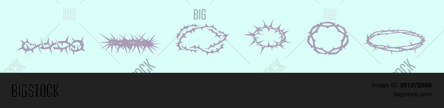 Crown Thorns Cartoon Vector & Photo (Free Trial) | Bigstock