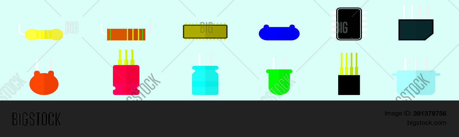 Set Transistors Vector & Photo (Free Trial) | Bigstock
