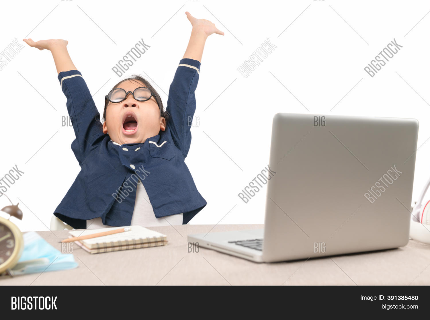 Girl Student Yawning Image & Photo (Free Trial) | Bigstock