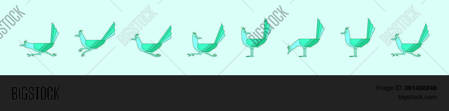 Set Road Runner Vector & Photo (Free Trial) | Bigstock
