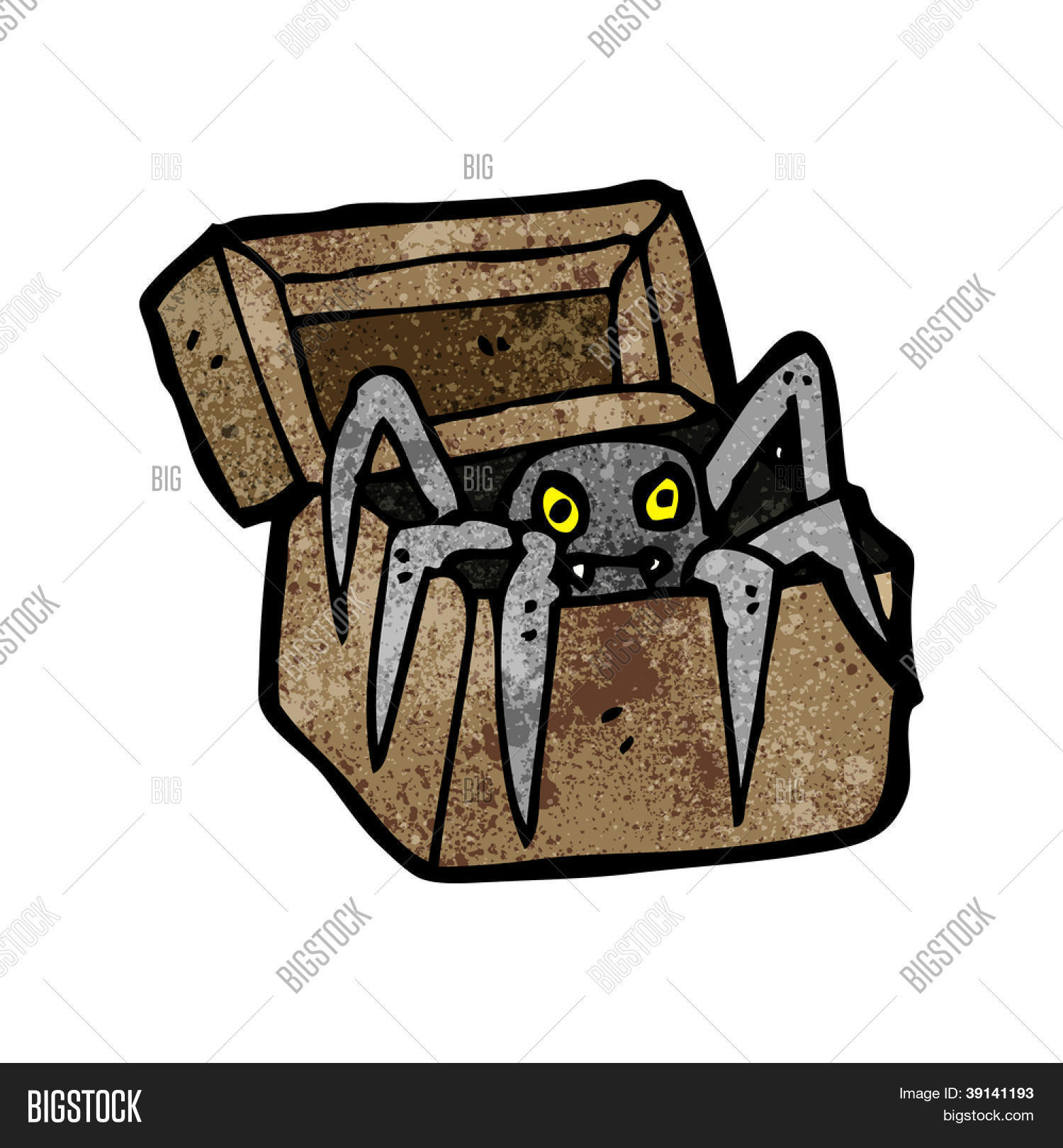 Cartoon Spider Box Vector & Photo (Free Trial) | Bigstock