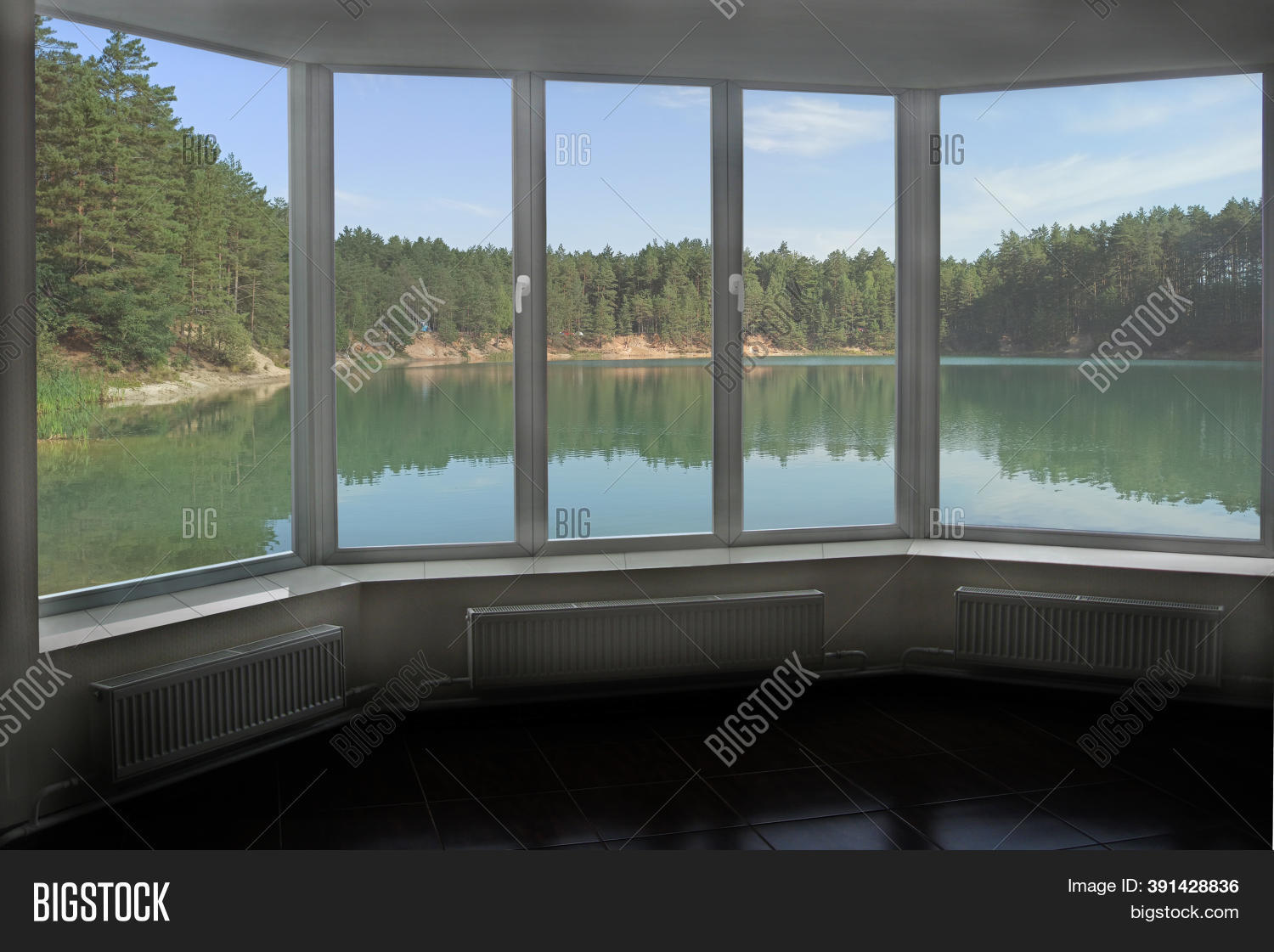 Lake View From A Window