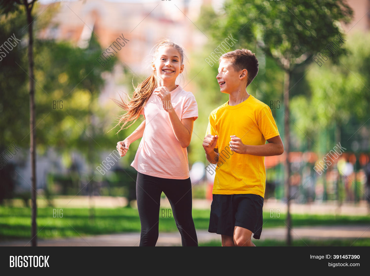 Kids Run. Healthy Image & Photo (Free Trial) | Bigstock