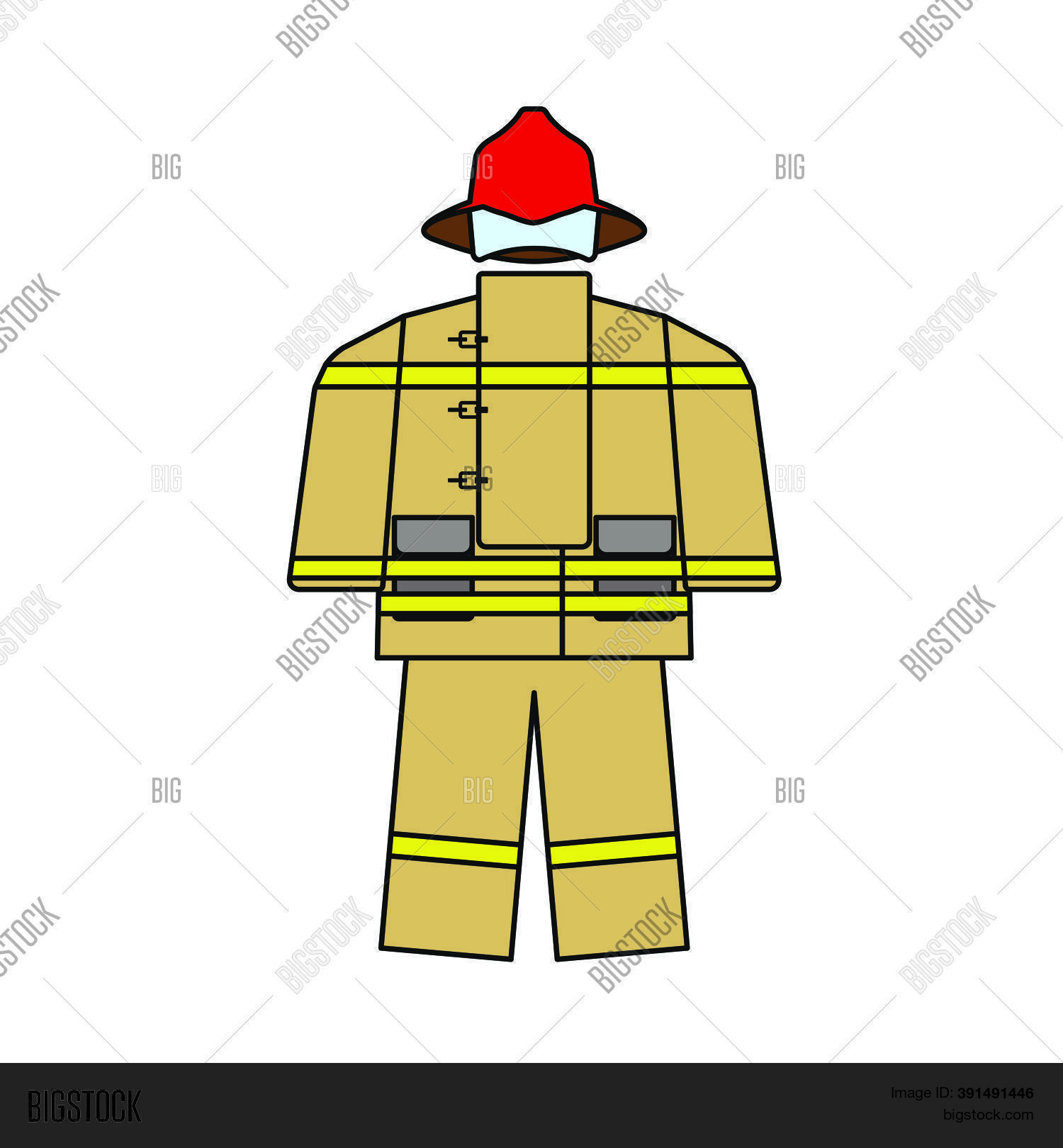 Fire Service Uniform Vector & Photo (Free Trial) | Bigstock