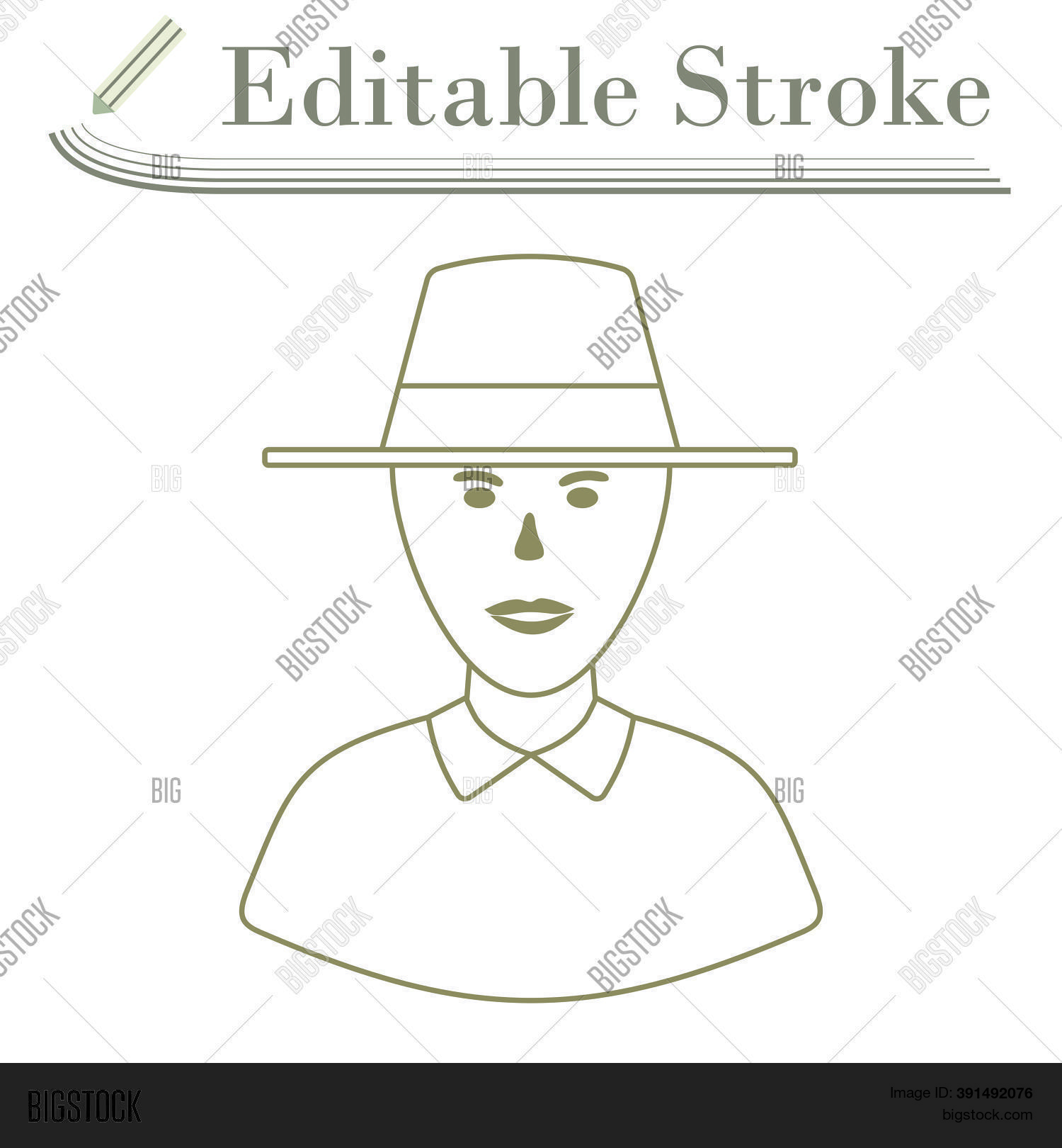 Cricket Umpire Icon. Vector & Photo (Free Trial) | Bigstock