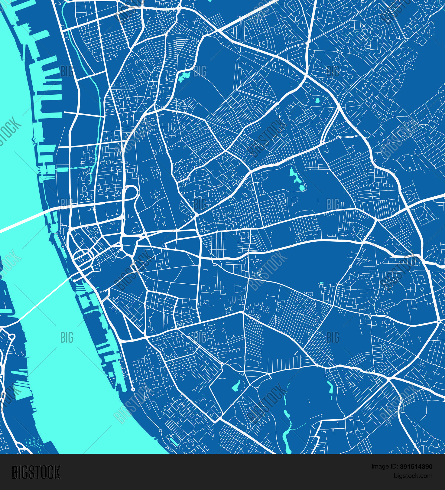 Detailed Map Vector & Photo (Free Trial) | Bigstock