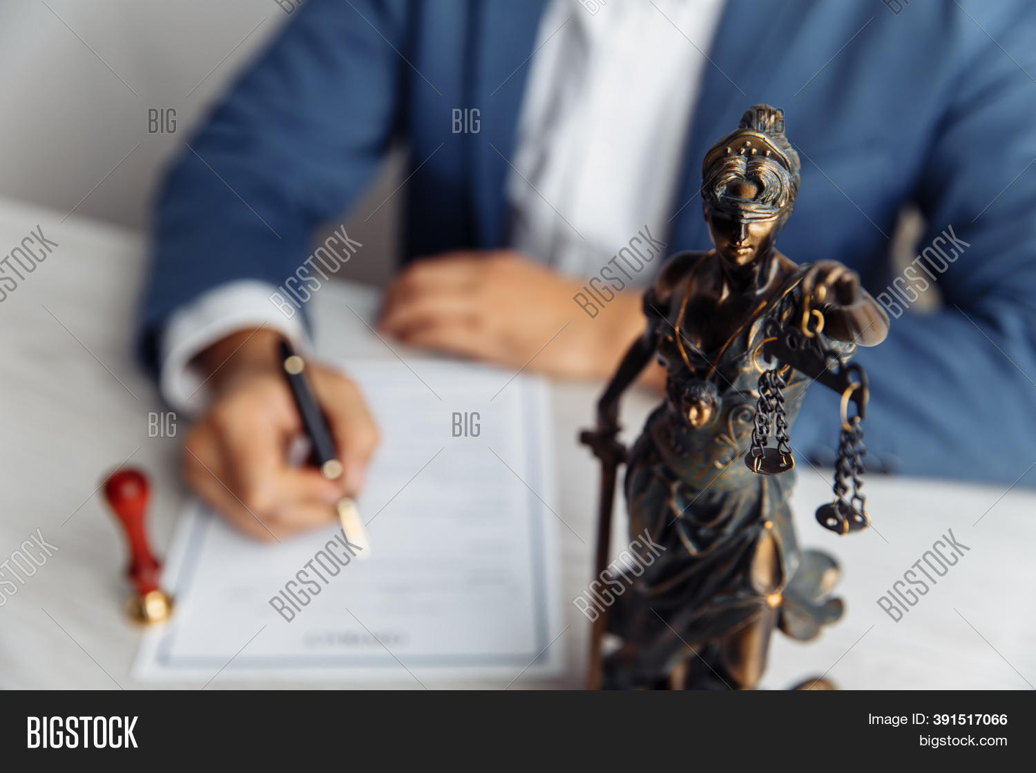 Lawyer Office. Statue Image & Photo (Free Trial) | Bigstock