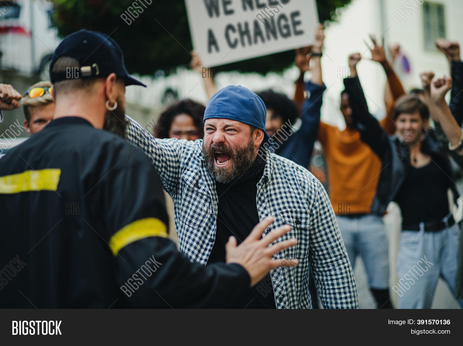 Police Stopping Group Image & Photo (Free Trial) | Bigstock