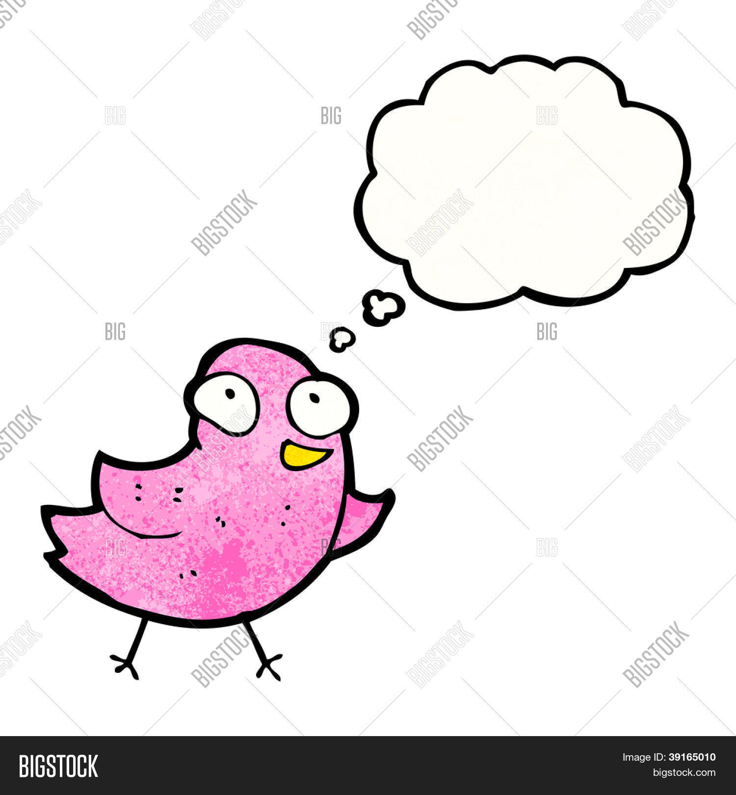 Little Pink Bird Vector & Photo (Free Trial) | Bigstock