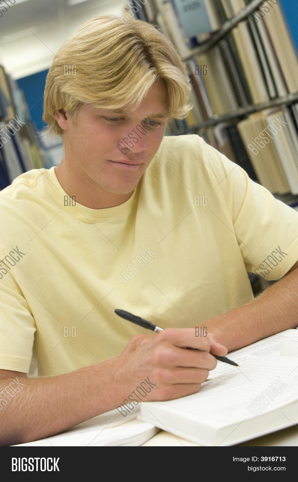 Man Sitting Library Image & Photo (Free Trial) | Bigstock