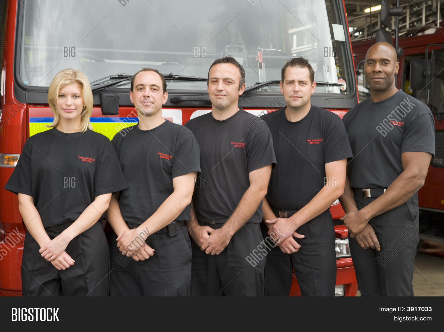 Five Firefighters Image & Photo (Free Trial) | Bigstock