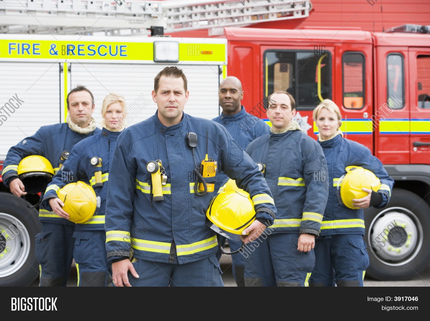Six Firefighters Image & Photo (Free Trial) | Bigstock