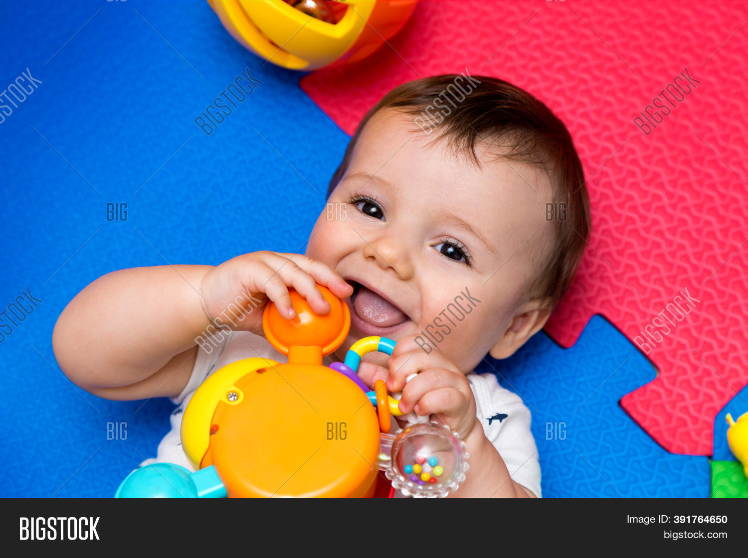 Funny Baby Playing On Image & Photo (Free Trial) | Bigstock