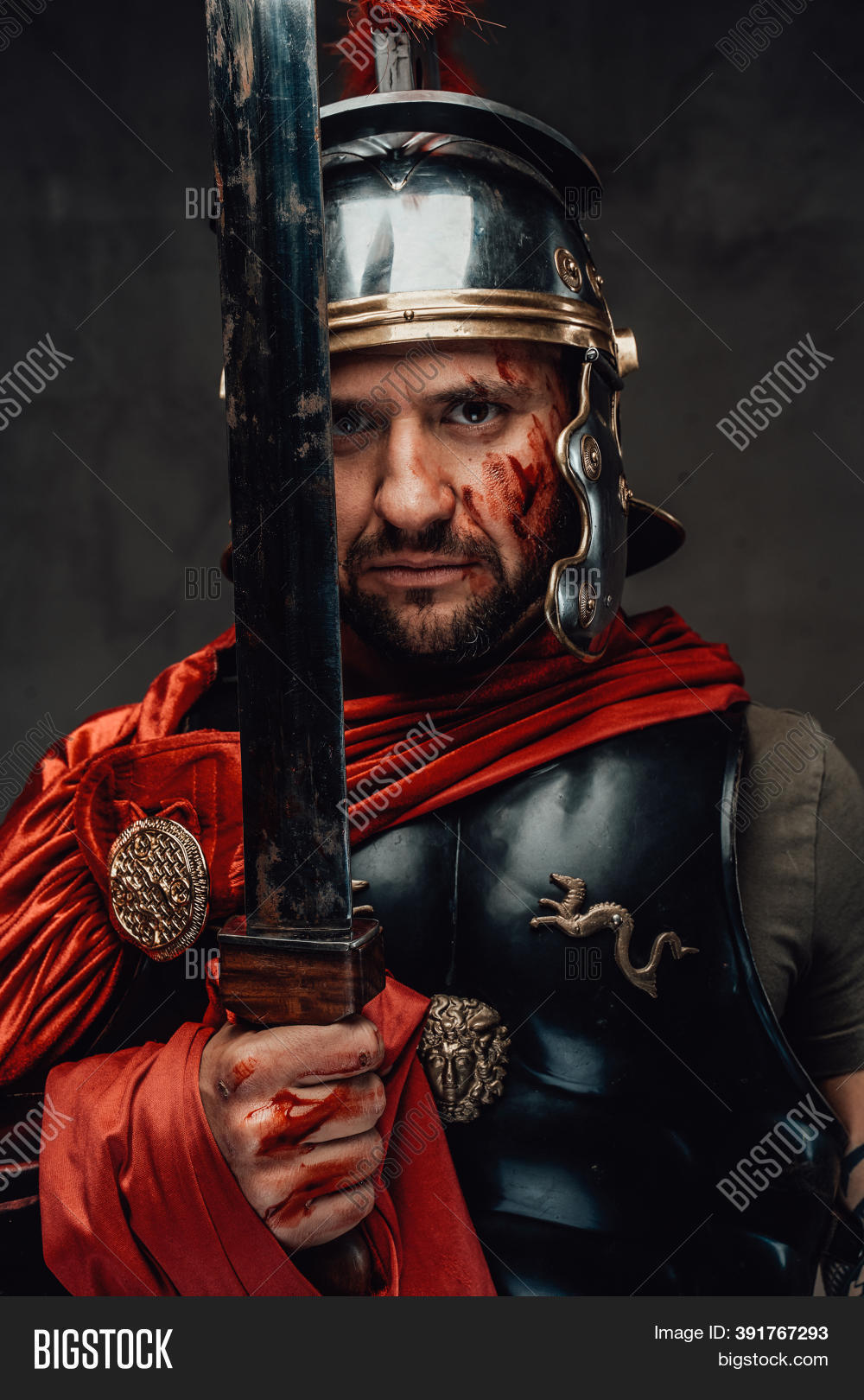 Bearded Armoured Roman Image & Photo (Free Trial) | Bigstock
