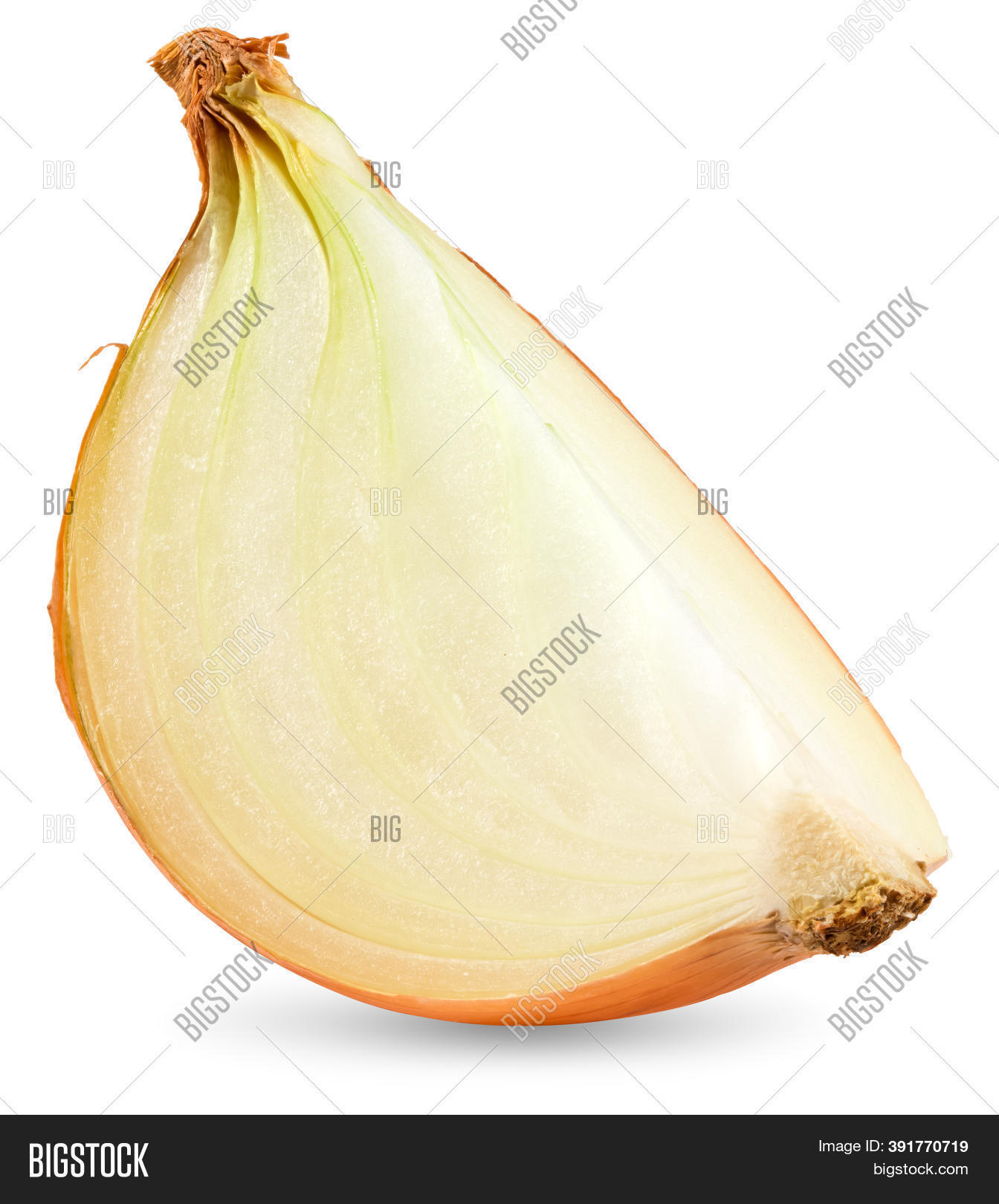 Cut Onion Isolated On Image & Photo (Free Trial) | Bigstock