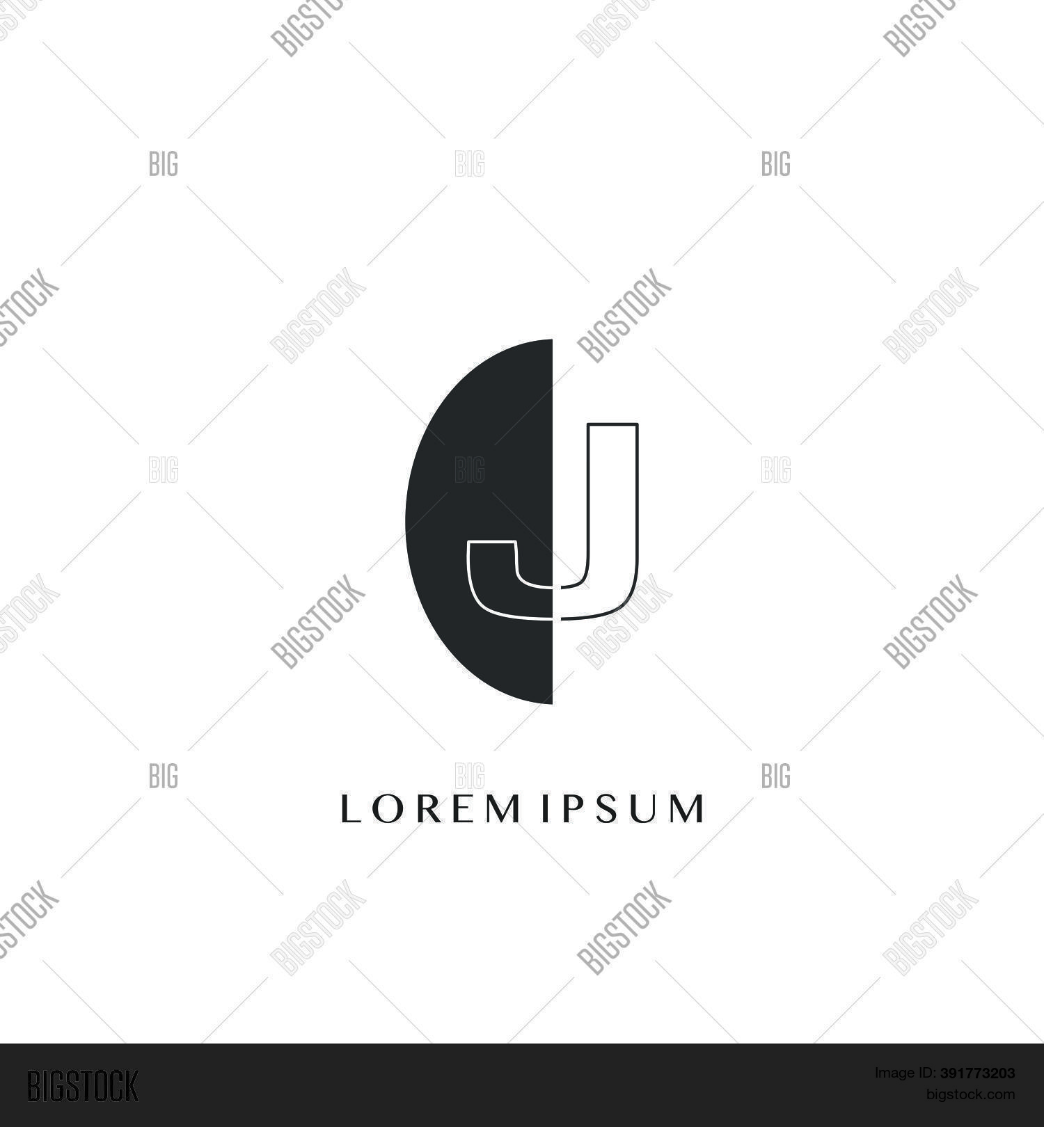 Outline Letter J Vector & Photo (Free Trial) | Bigstock