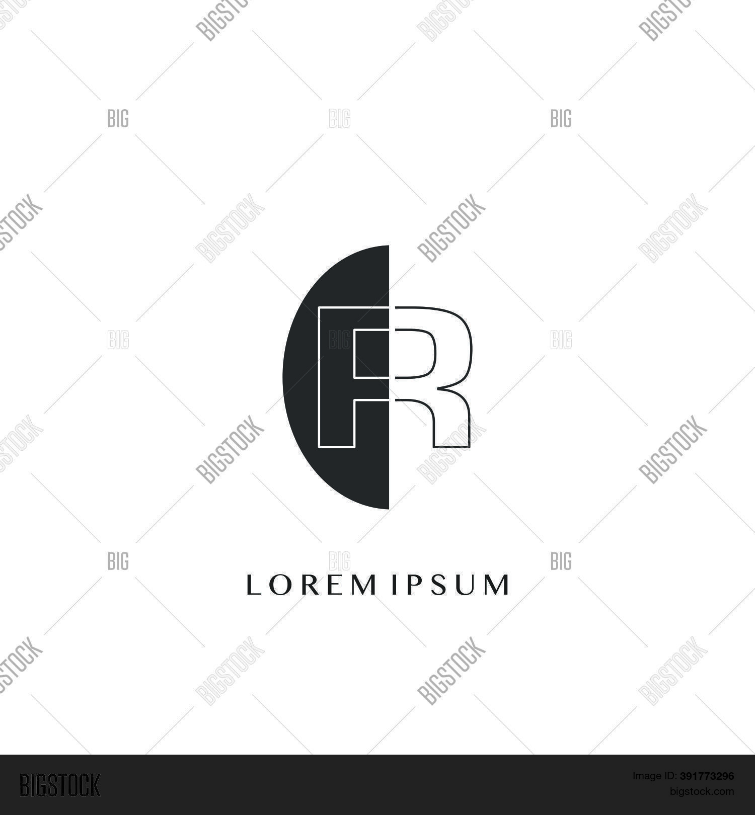 Outline Letter R Vector & Photo (Free Trial) | Bigstock