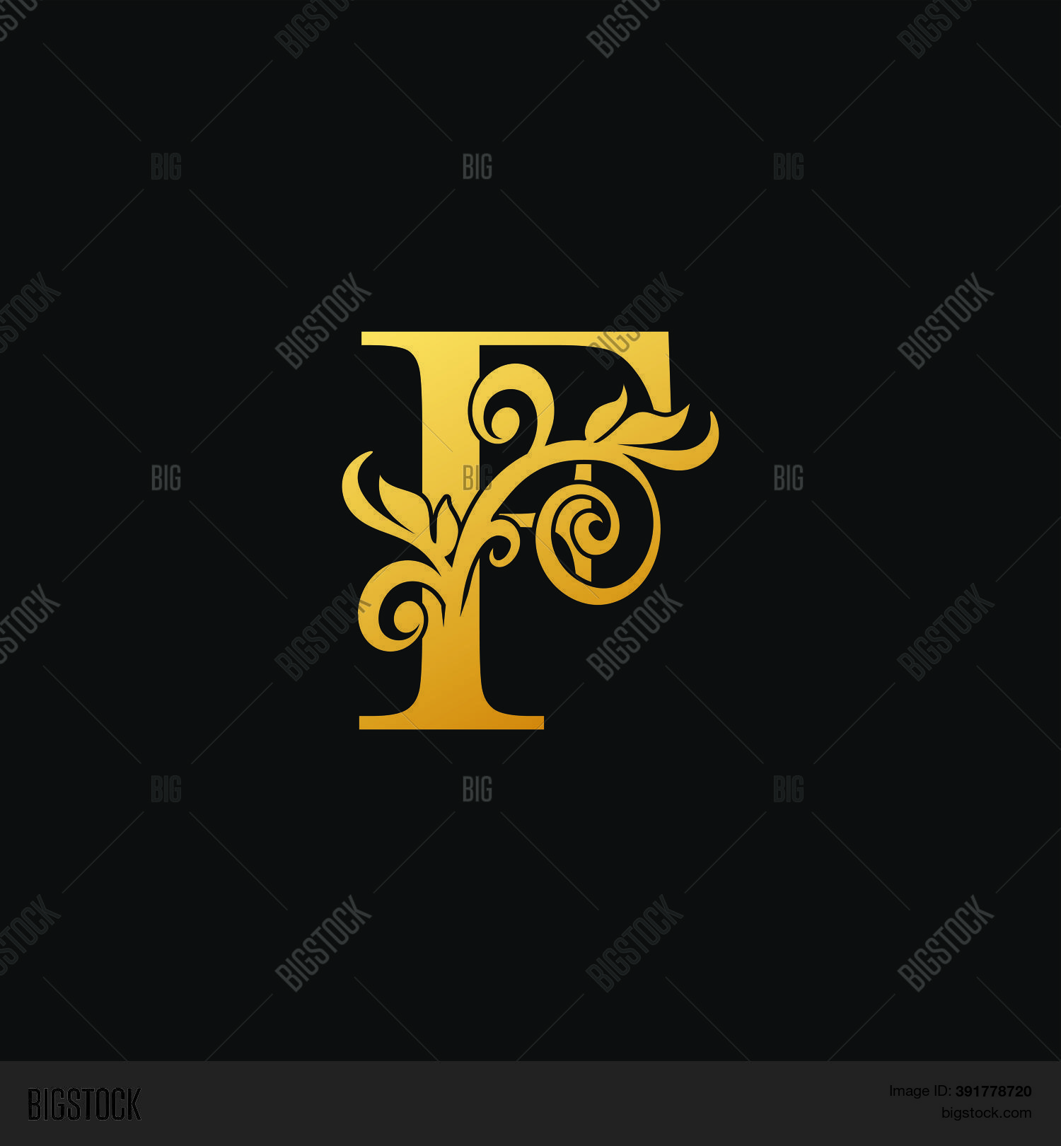 Golden Luxury Letter Vector & Photo (Free Trial) | Bigstock