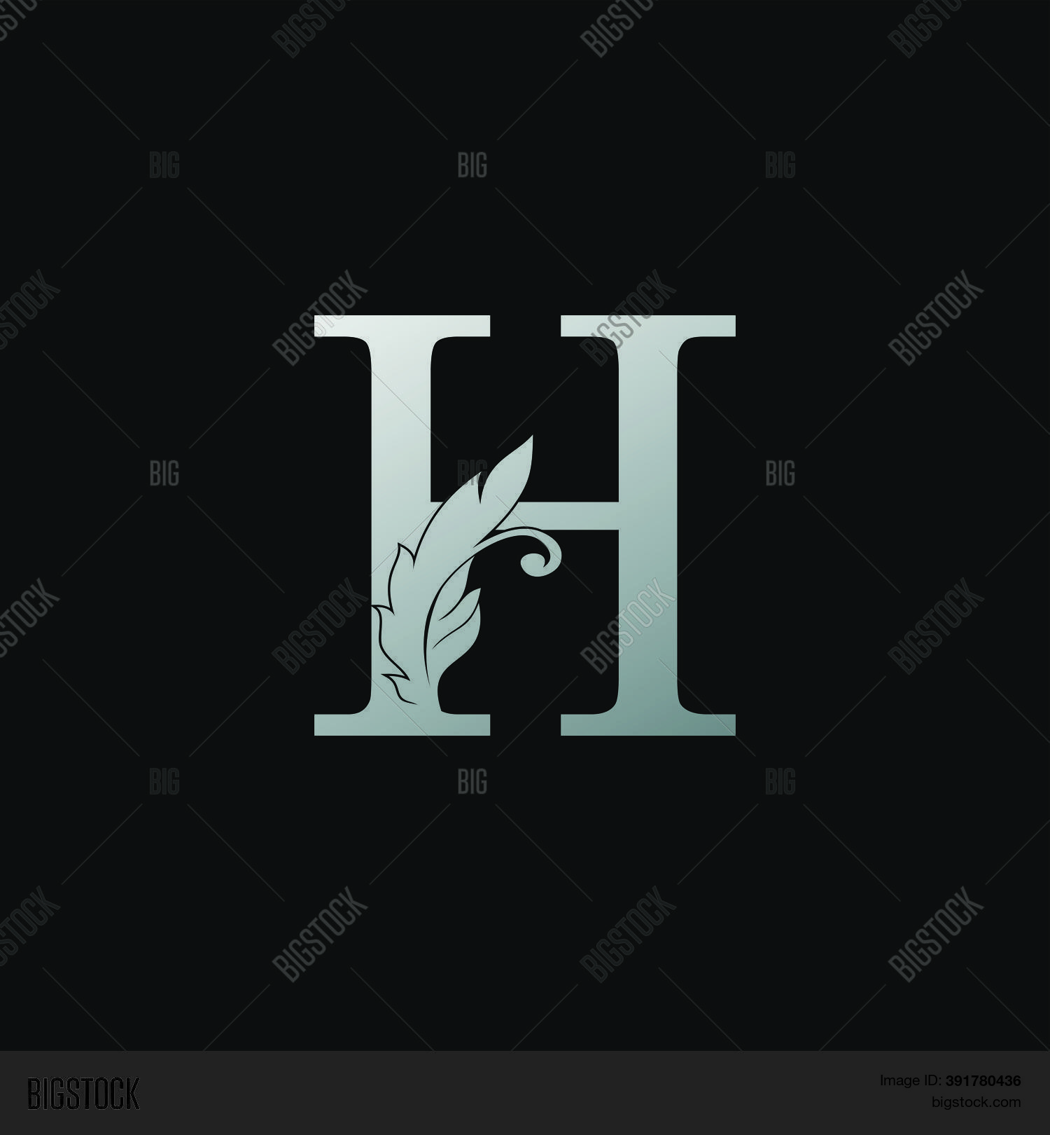 Initial Letter H Logo Vector & Photo (Free Trial) | Bigstock