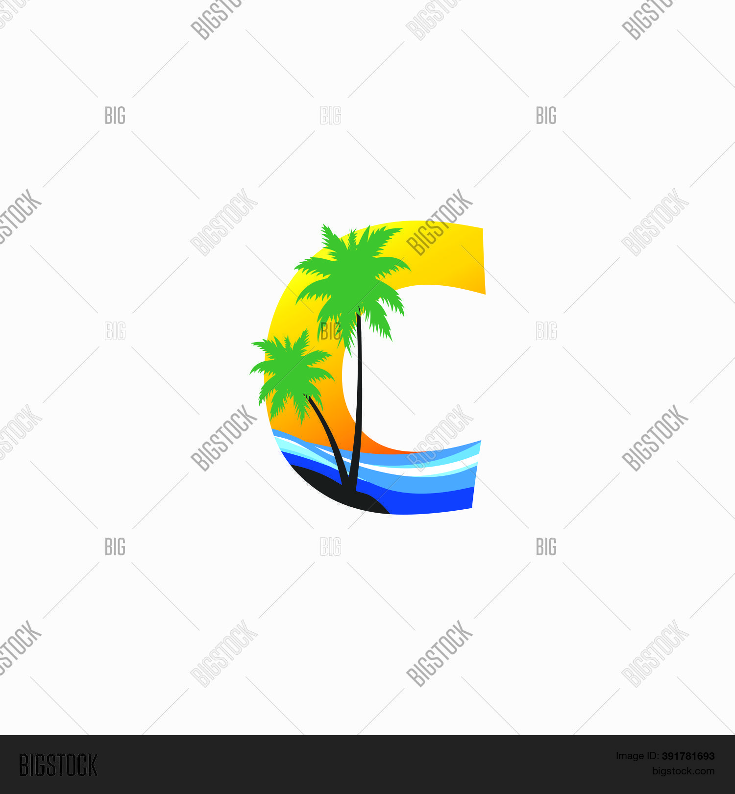 Letter C - Hawaii Vector & Photo (Free Trial) | Bigstock