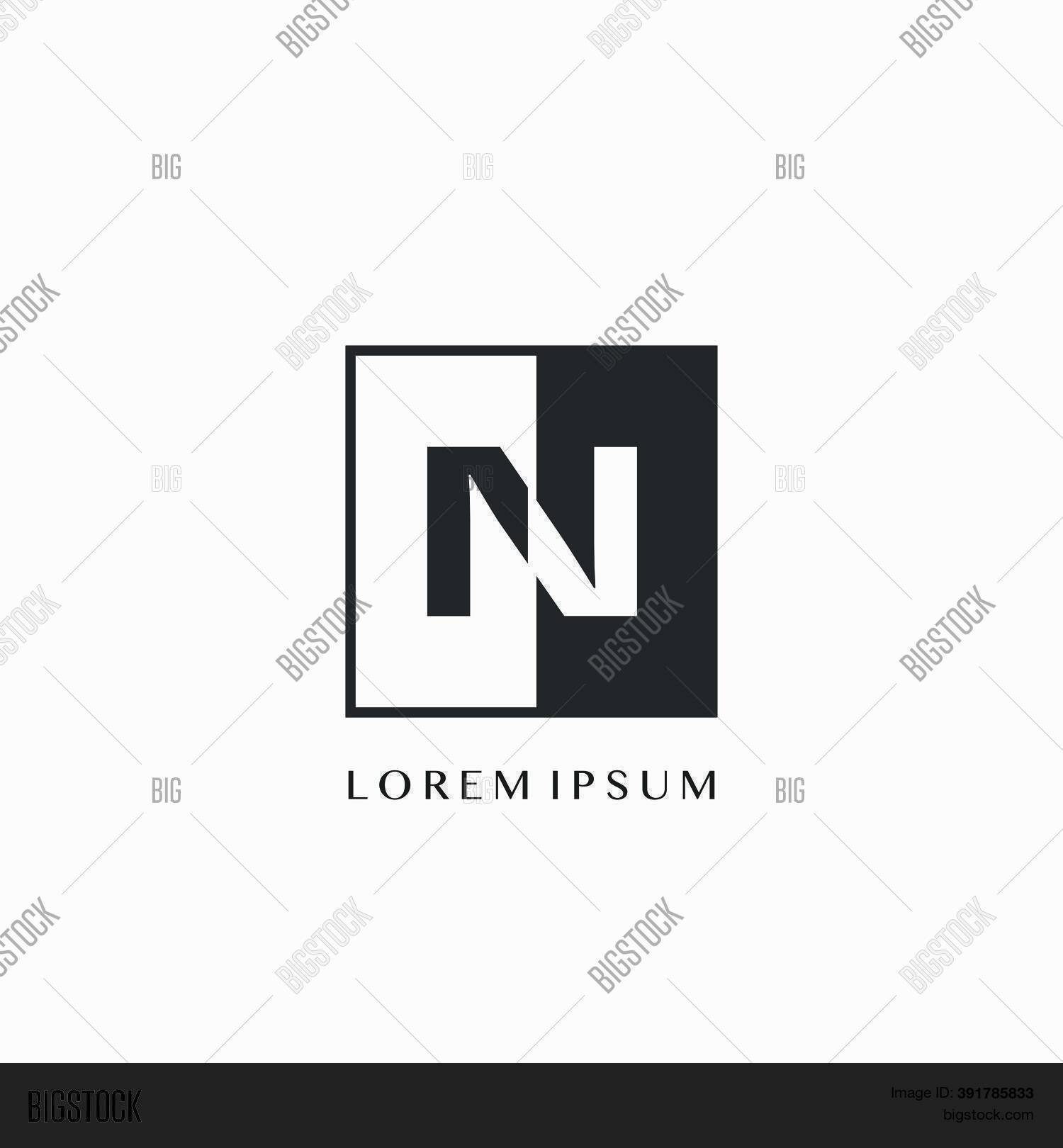Simple Letter N Vector & Photo (Free Trial) | Bigstock