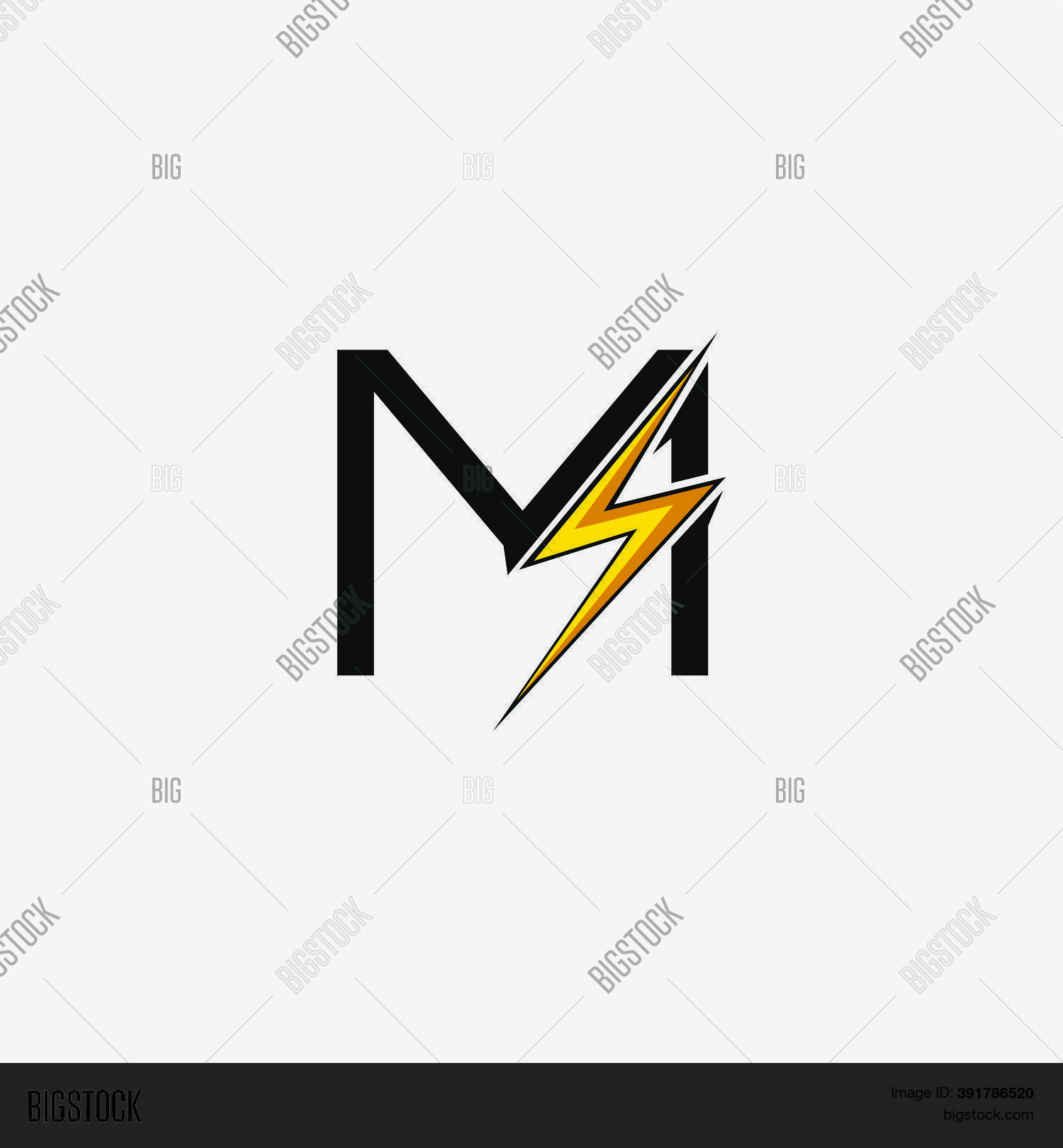 Letter M Electrical Vector & Photo (Free Trial) | Bigstock