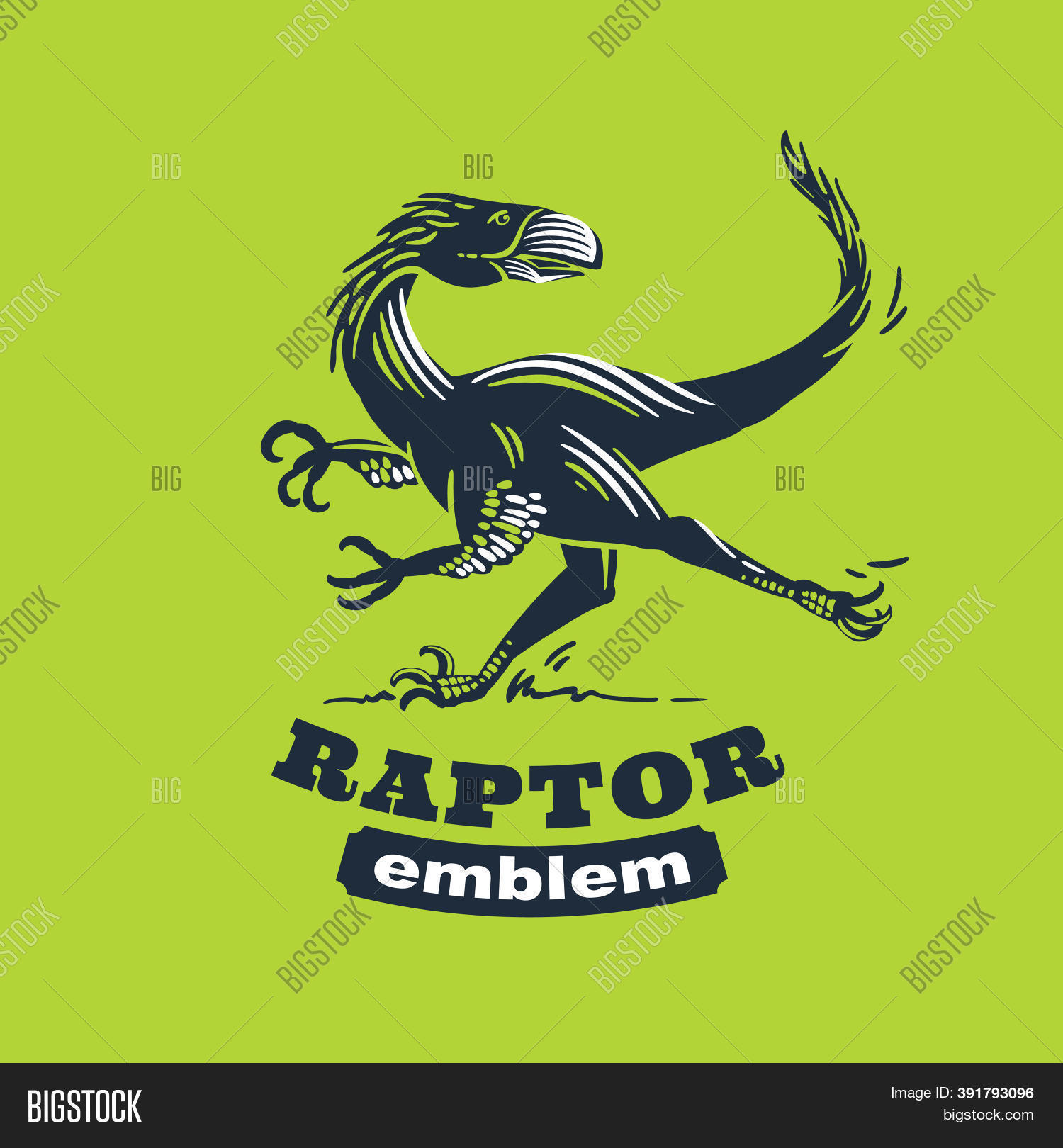 Raptor Monster Retro Image & Photo (Free Trial) | Bigstock