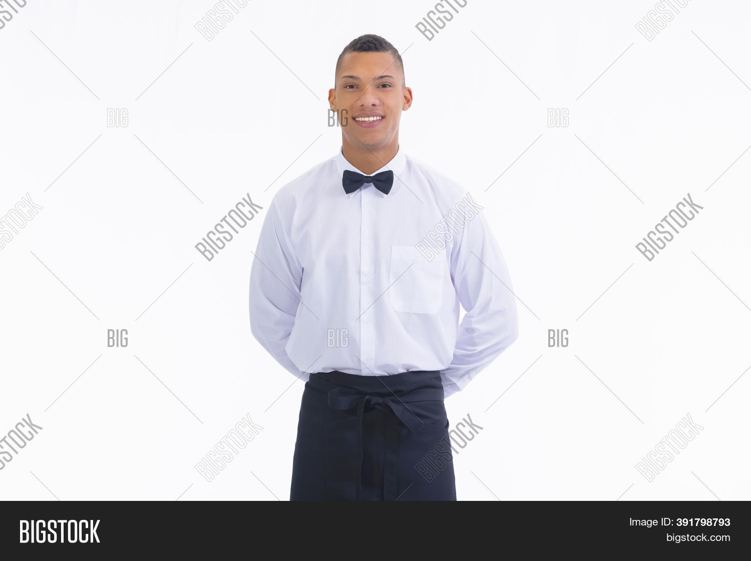 Handsome Young Waiter Image & Photo (Free Trial) | Bigstock