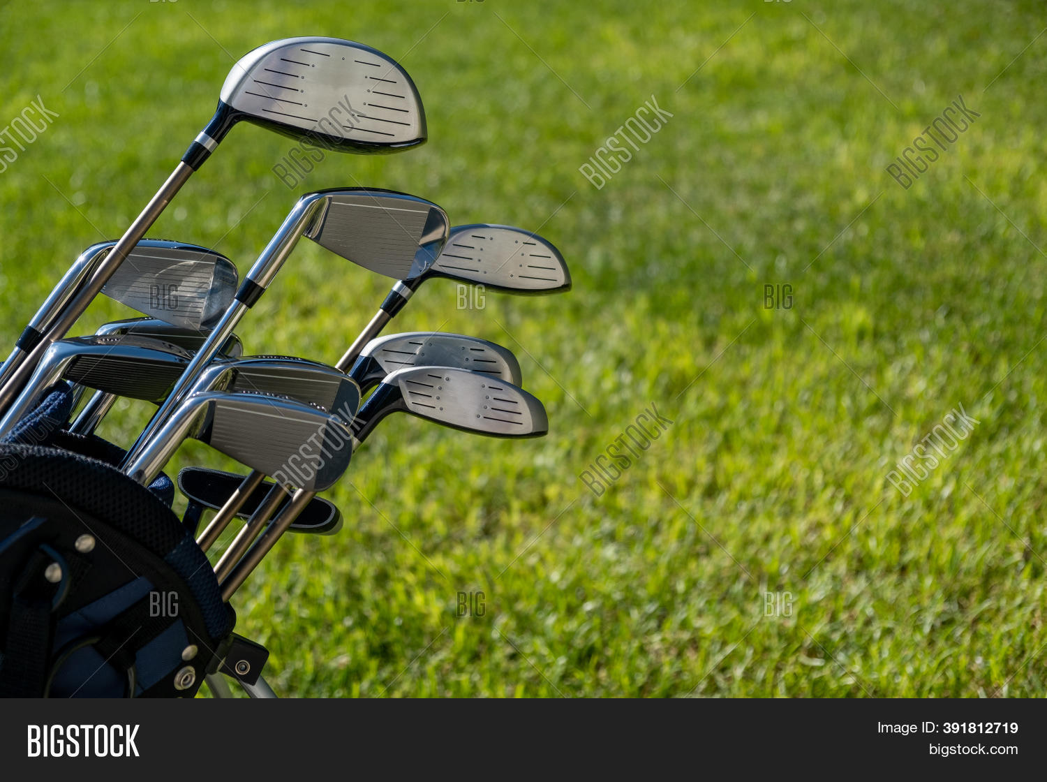 Golf Sticks On Green Image & Photo (Free Trial) | Bigstock