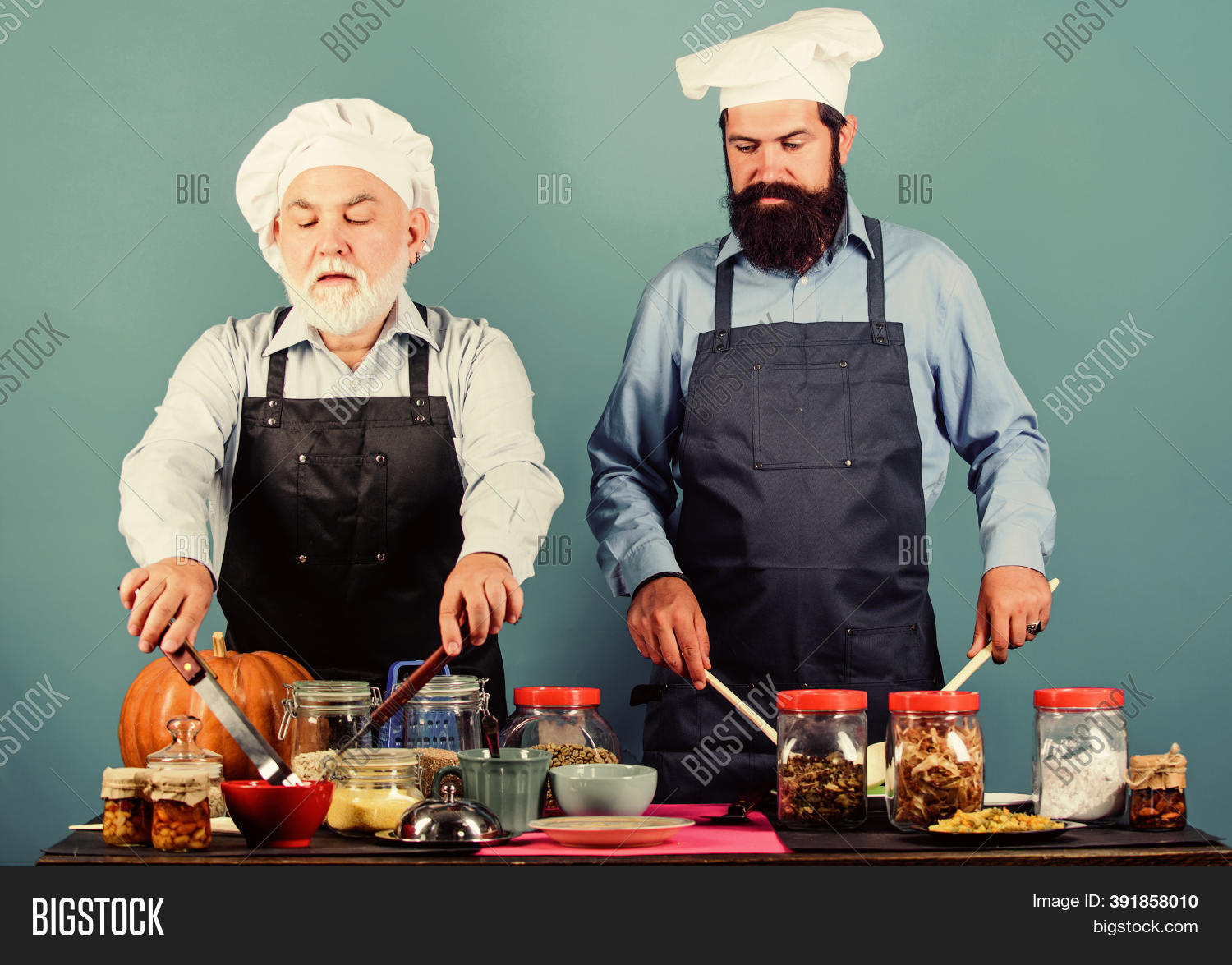 Chef Men Cooking. Image & Photo (Free Trial) | Bigstock