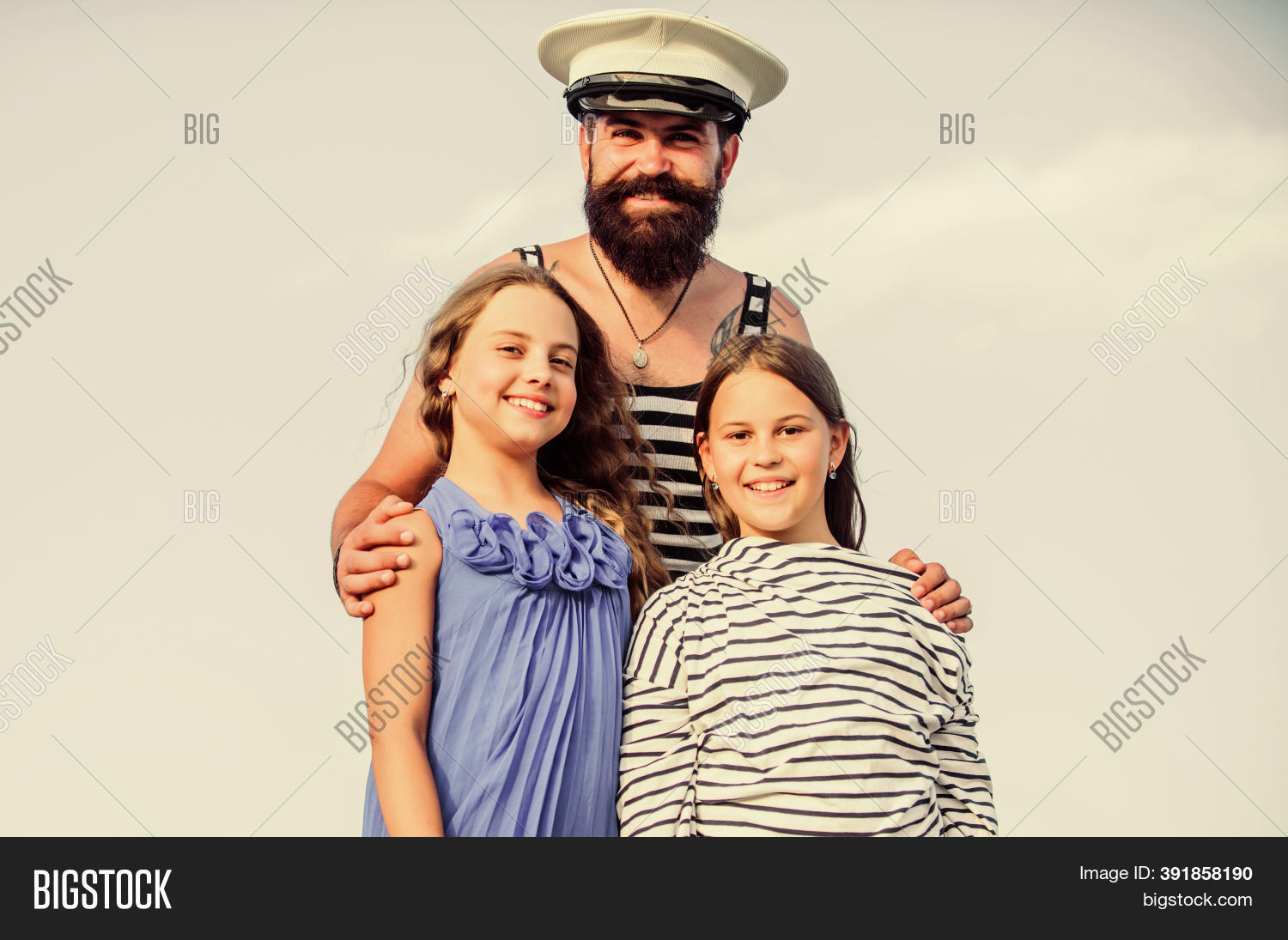 Dad Sailor Daughters Image & Photo (Free Trial) | Bigstock
