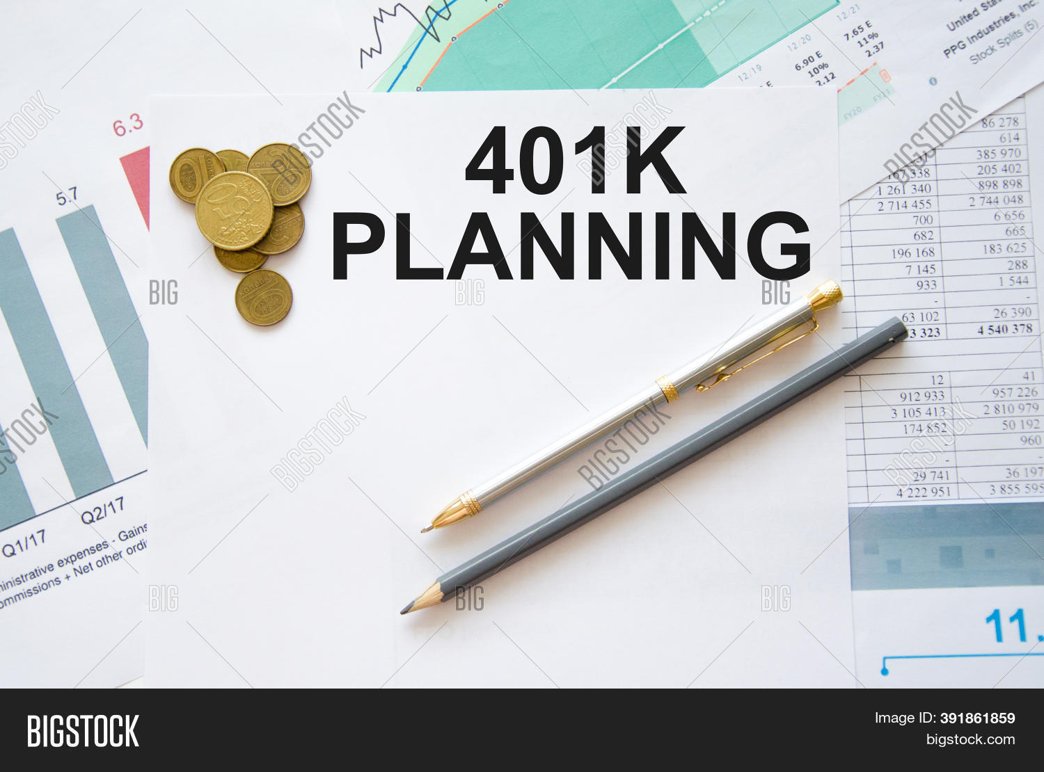 401k Planning Written Image & Photo (Free Trial) | Bigstock