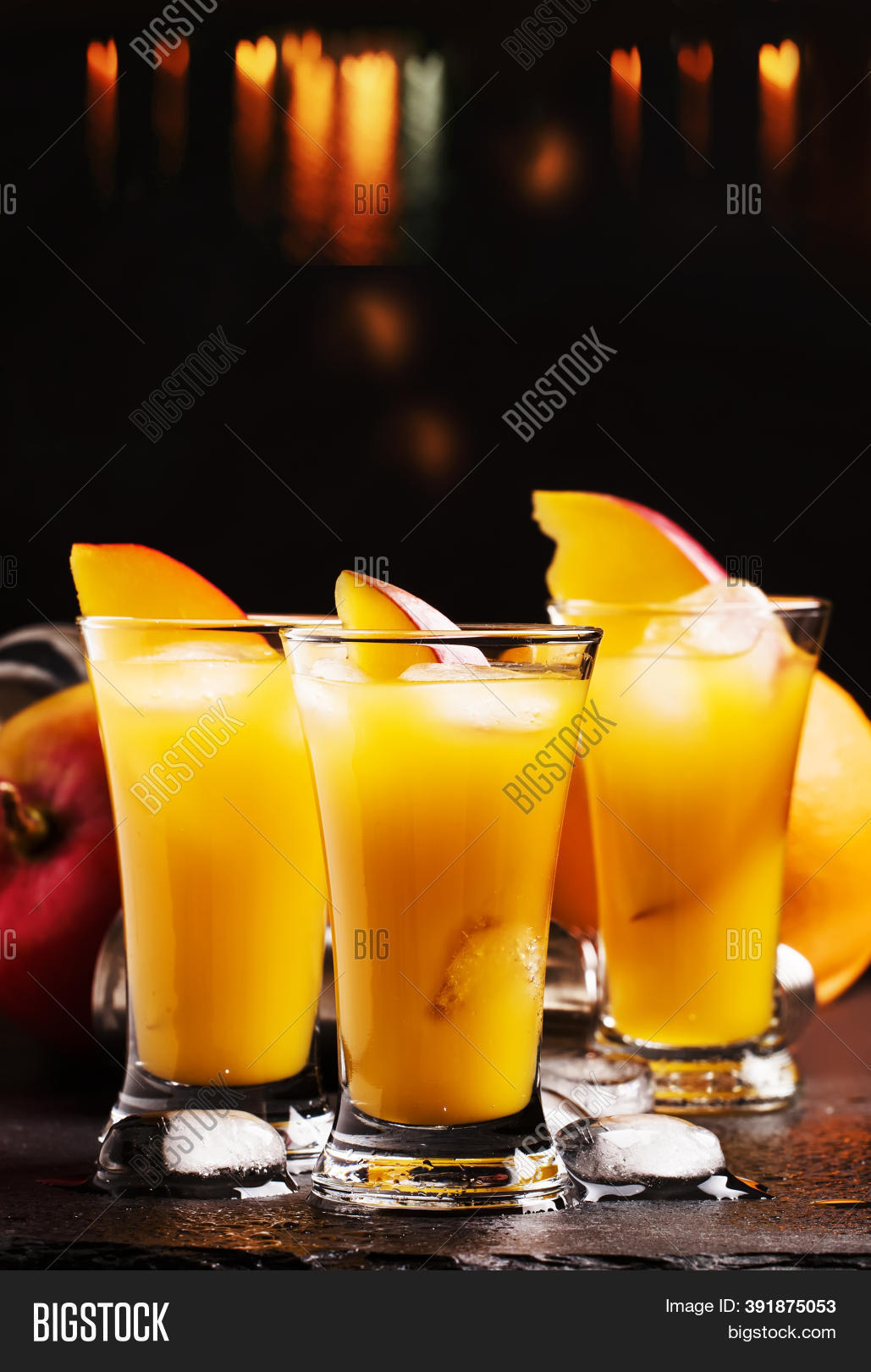 Cocktail Mango Orange Image & Photo (Free Trial) | Bigstock