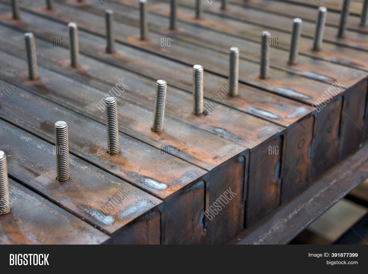 Metal Bolts Row Image & Photo (Free Trial) | Bigstock