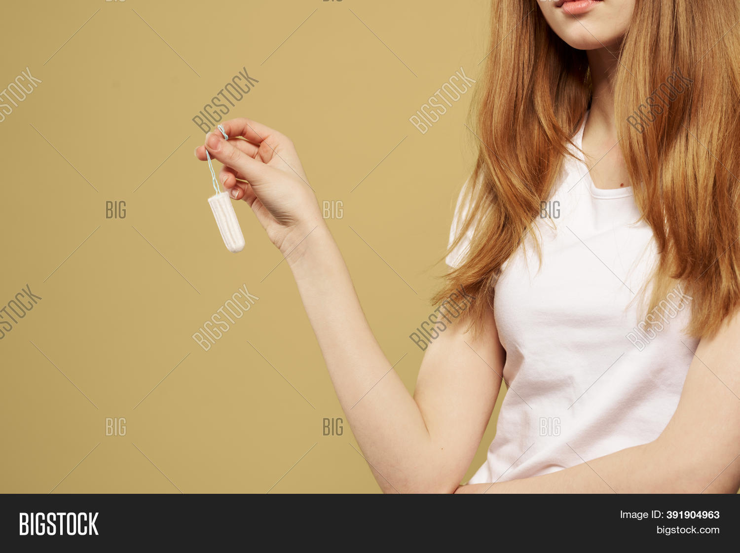 Girl Tampon Her Hand Image & Photo (Free Trial) | Bigstock