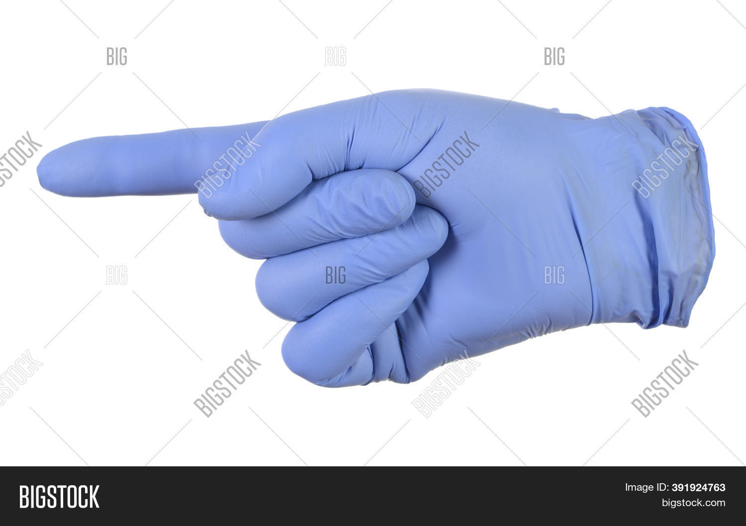 Right Hand Blue Rubber Image & Photo (Free Trial) | Bigstock